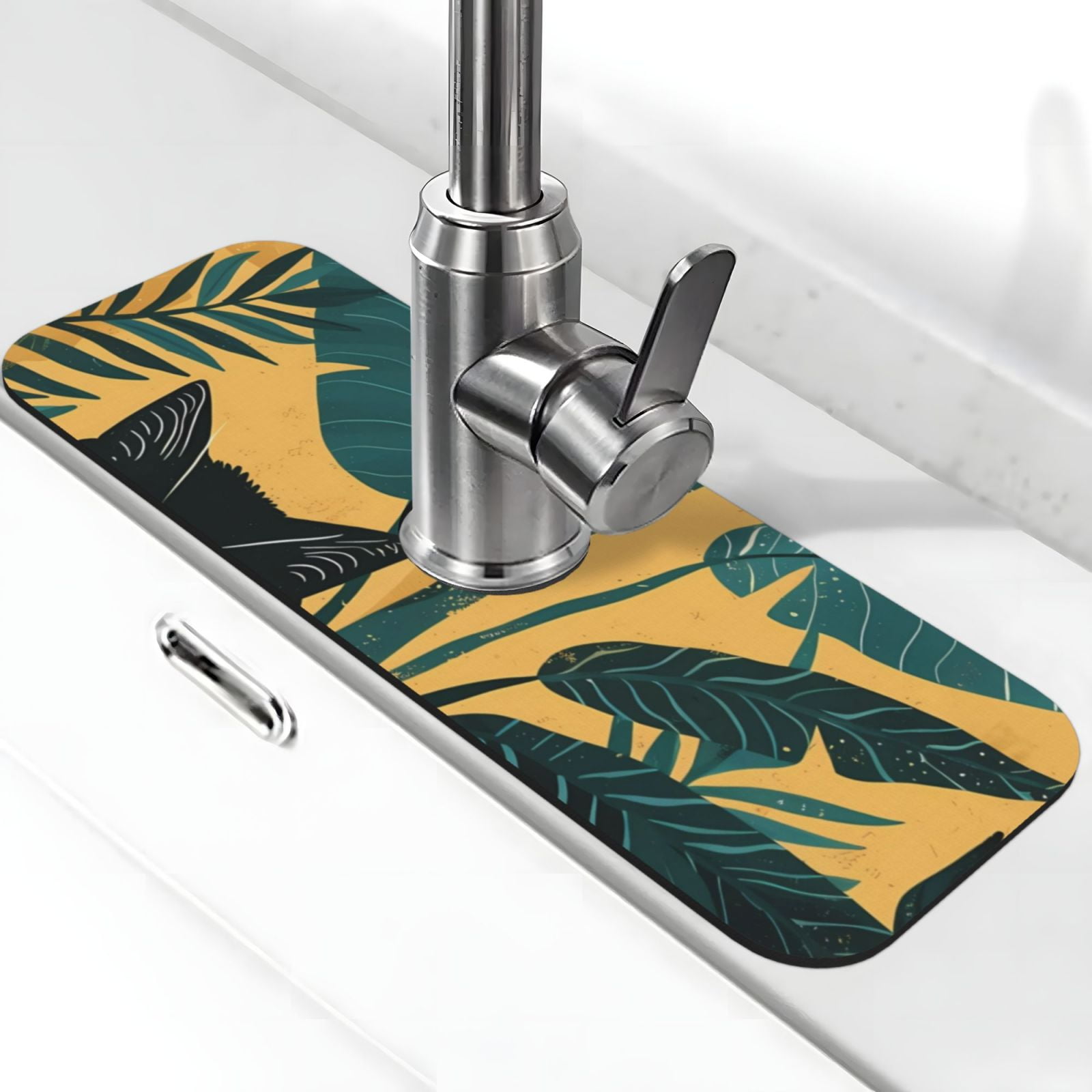 Coaee Cat Hiding In Potted Plants for Kitchen Sink Splash Guard Sink ...