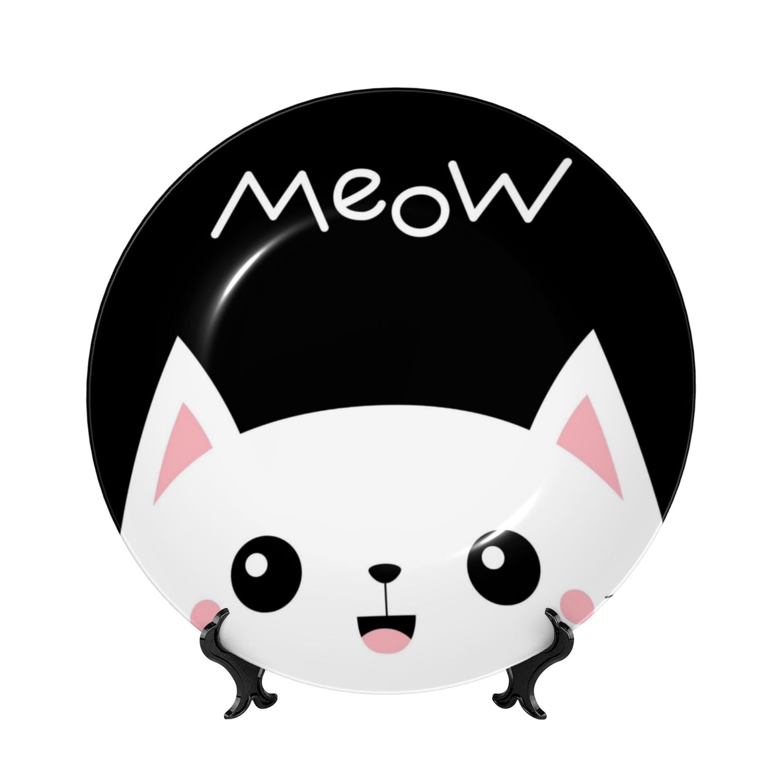 Coaee Cat Meow for Bone China Decorative Plate Decorative Plate for ...
