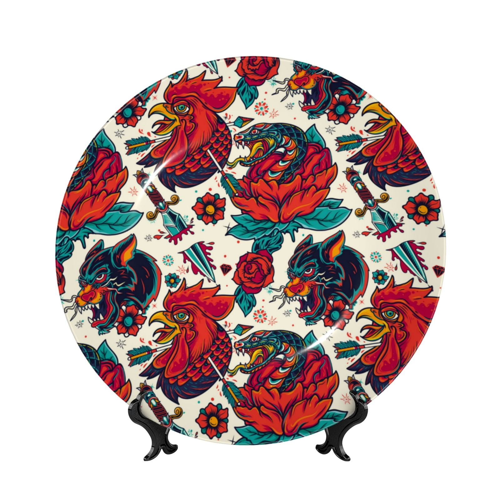 Coaee Chicken for Bone China Decorative Plate Decorative Plate for Home ...