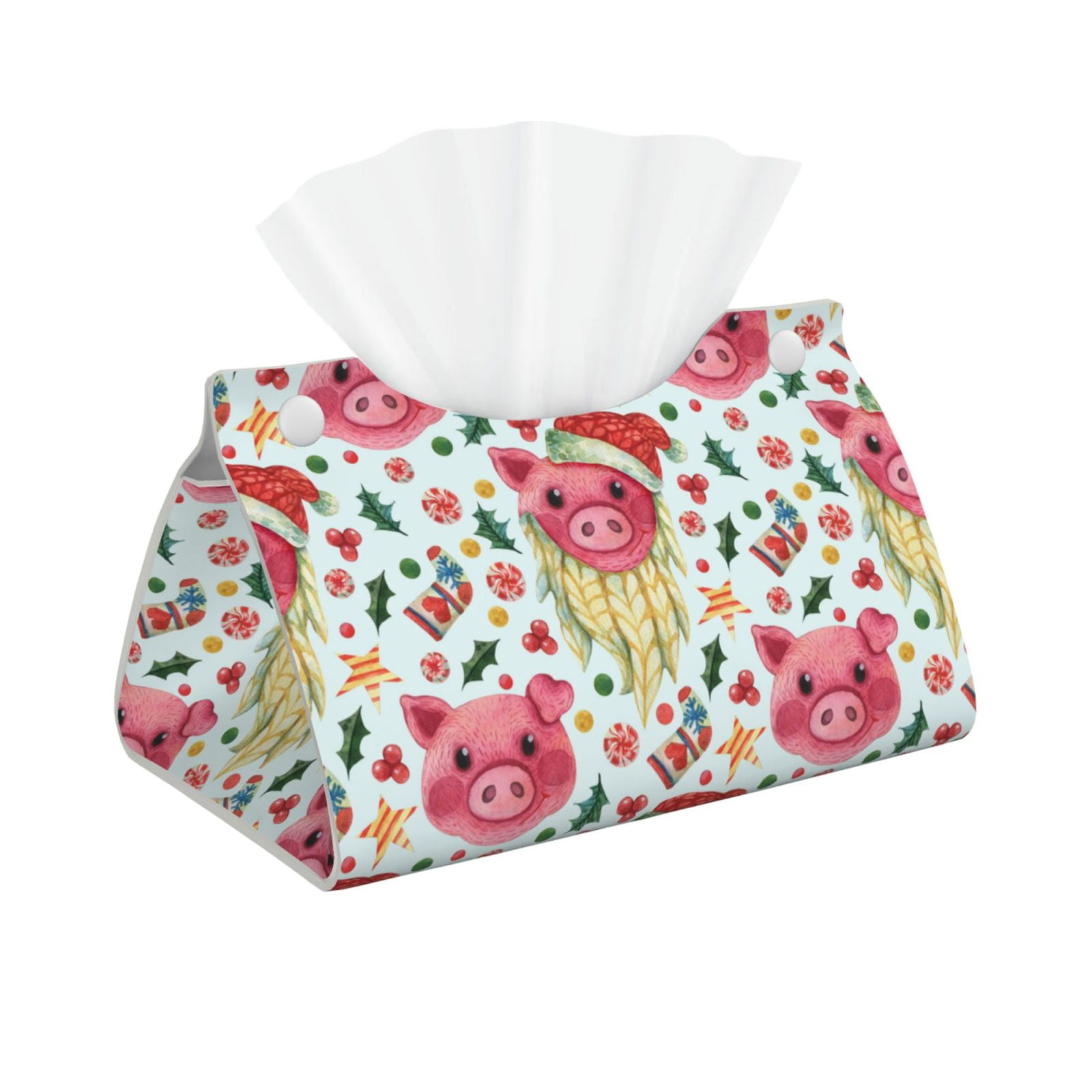 Coaee Christmas Cute Pigs for Large Tissue Box Cover Rectangular for ...