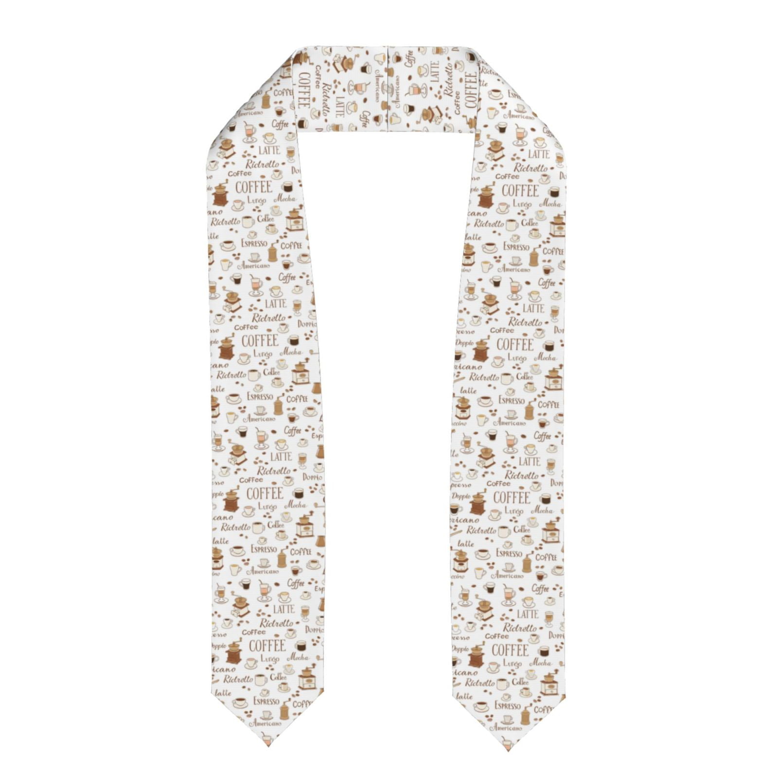 Coaee Coffee Graduation Stole, Unisex, 72" Long Graduation Stole ...