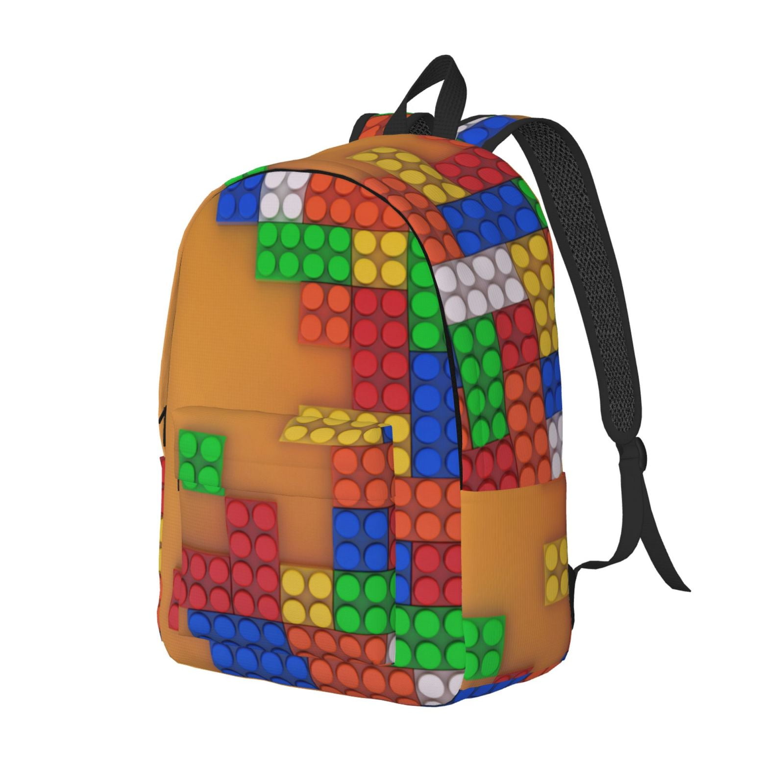 Coaee Colorful Building Blocks A for Canvas Backpack for Hiking ...