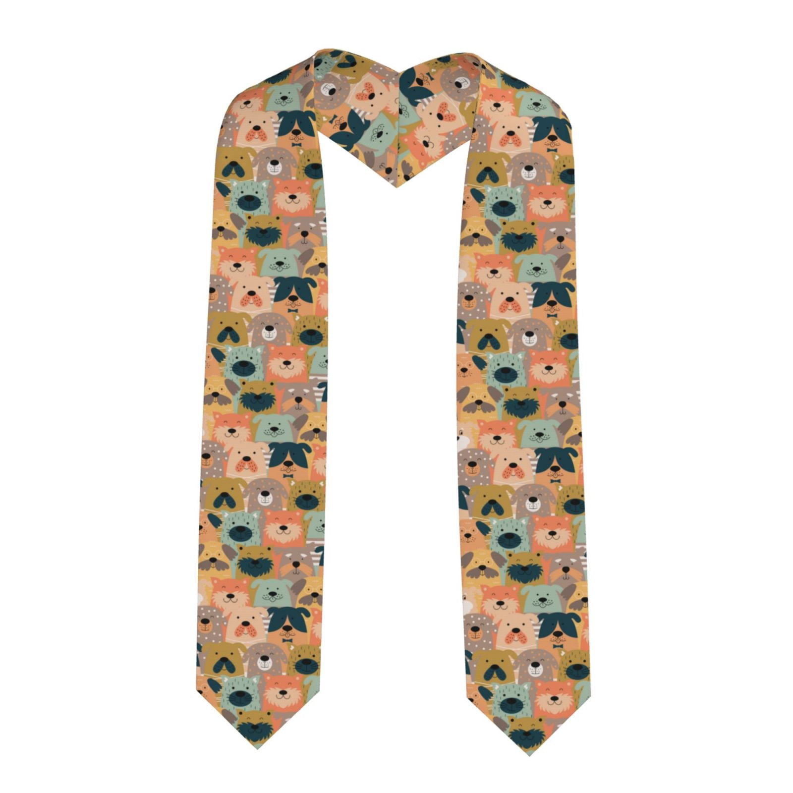 Coaee Colorful Dogs Graduation Stole, Unisex, 72" Long Graduation Stole ...