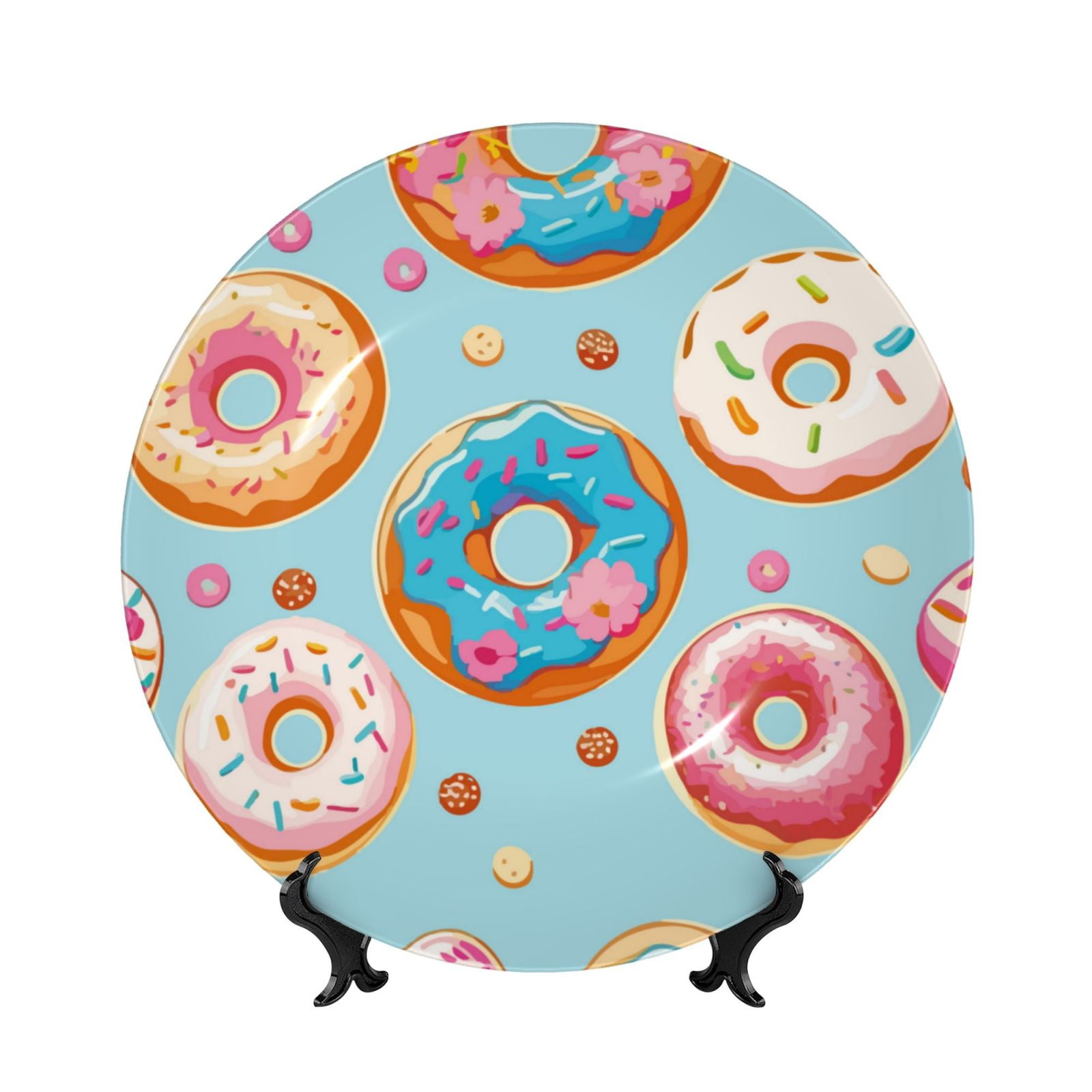 Coaee Colorful Donut for Bone China Decorative Plate Decorative Plate ...