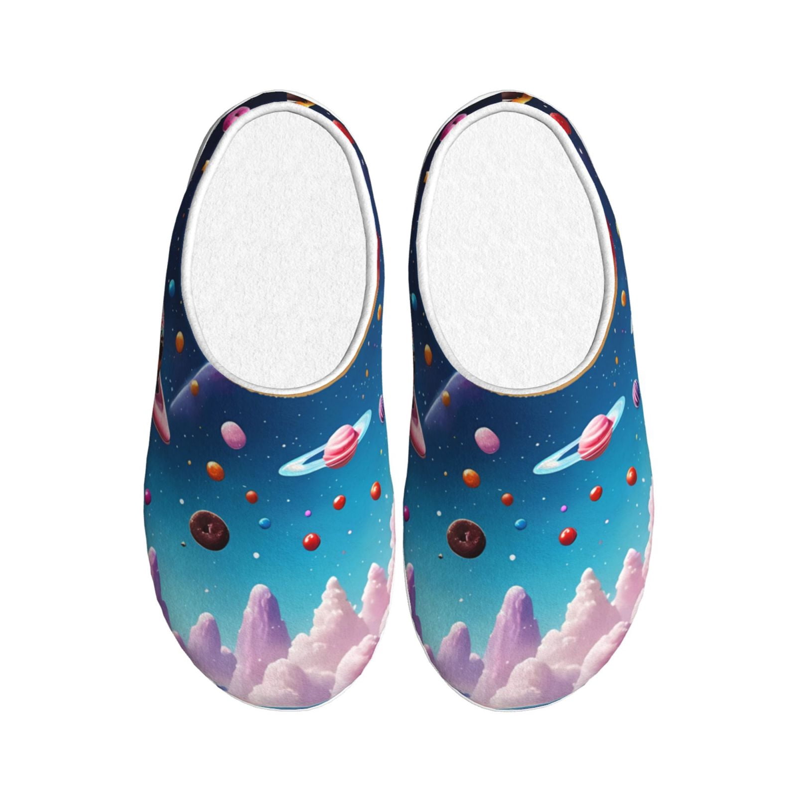 Coaee Colorful Donut for Mens Slippers Indoor Slip On Shoes Slippers ...