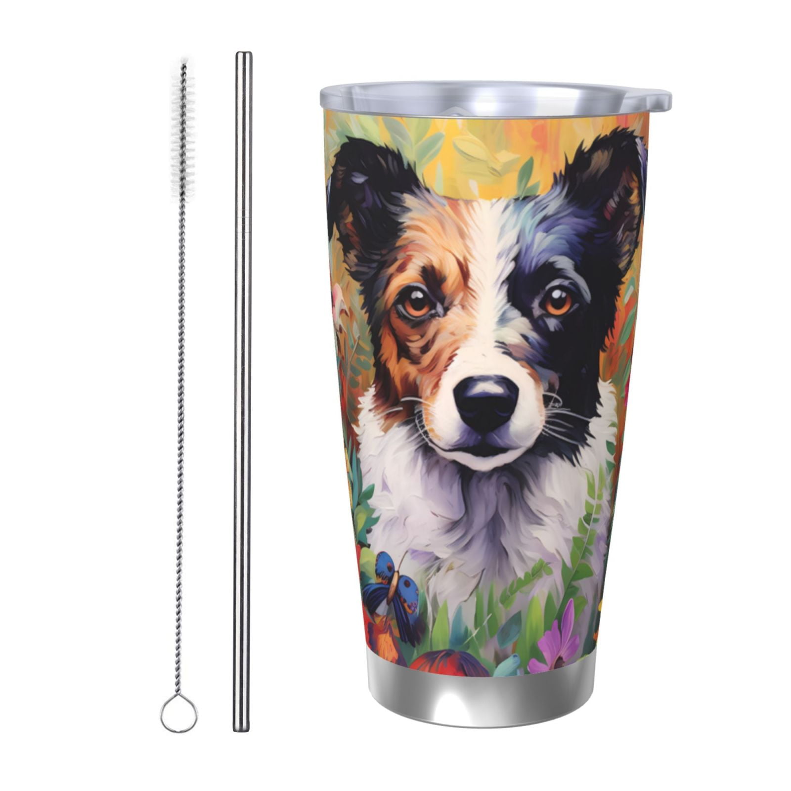 Coaee Colorful Flower Dog for 20oz Insulated Kettle Water Bottle For ...