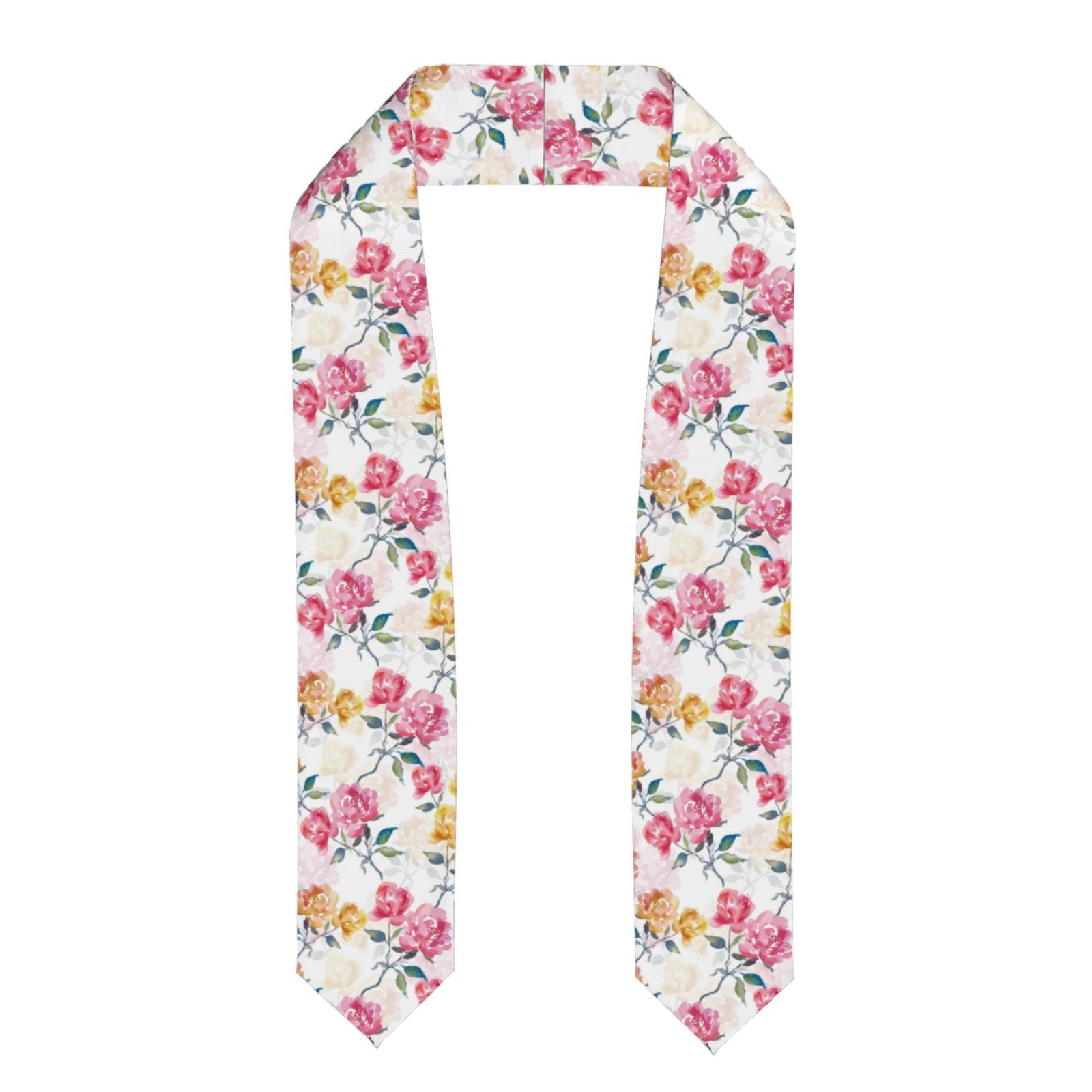 Coaee Colorful Flowers Graduation Stole, Unisex, 72" Long Graduation ...