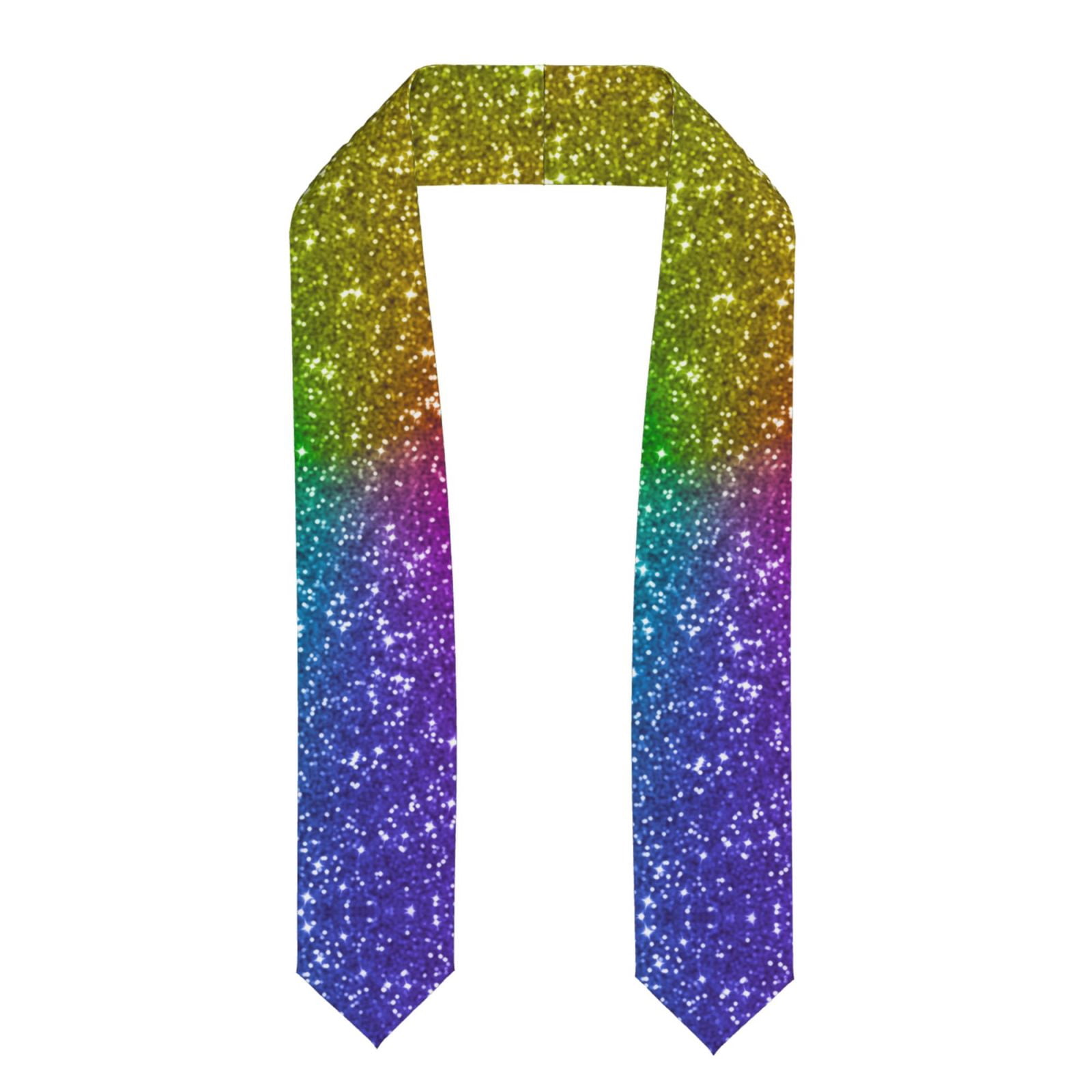 Coaee Colorful Glitter Graduation Stole, Unisex, 72" Long Graduation ...