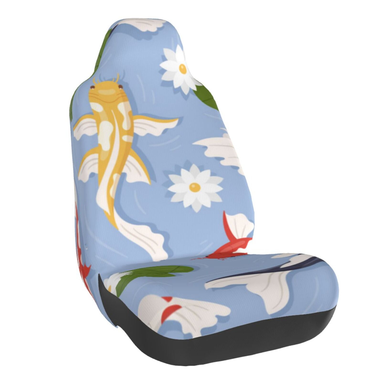 Coaee Colorful Koi Fish for Front Car Seat Covers Automotive Seat ...
