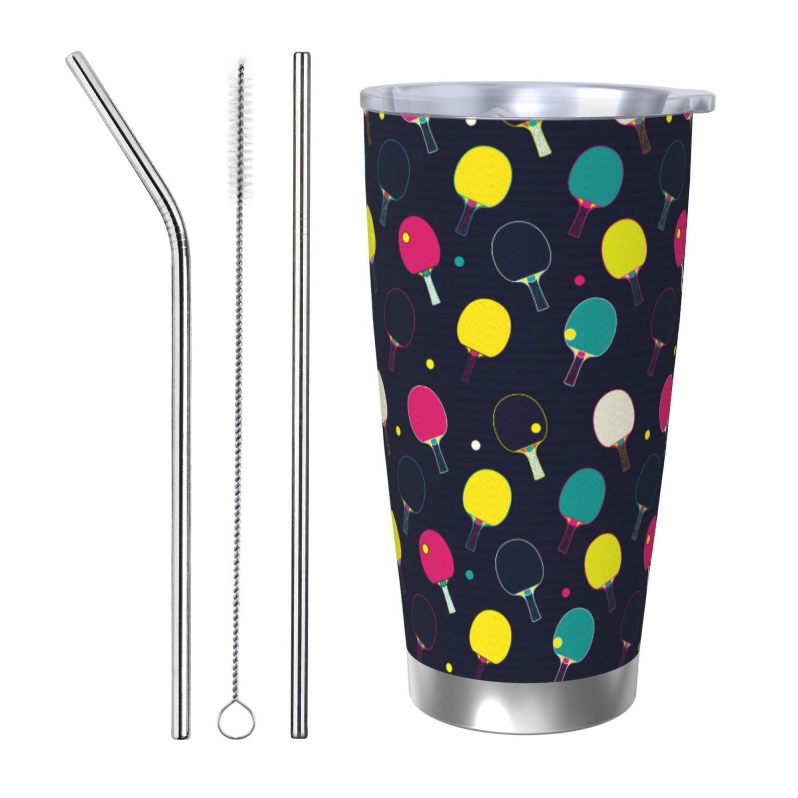 Coaee Colorful Ping Pong Rackets for 20oz Insulated Kettle Water Bottle ...