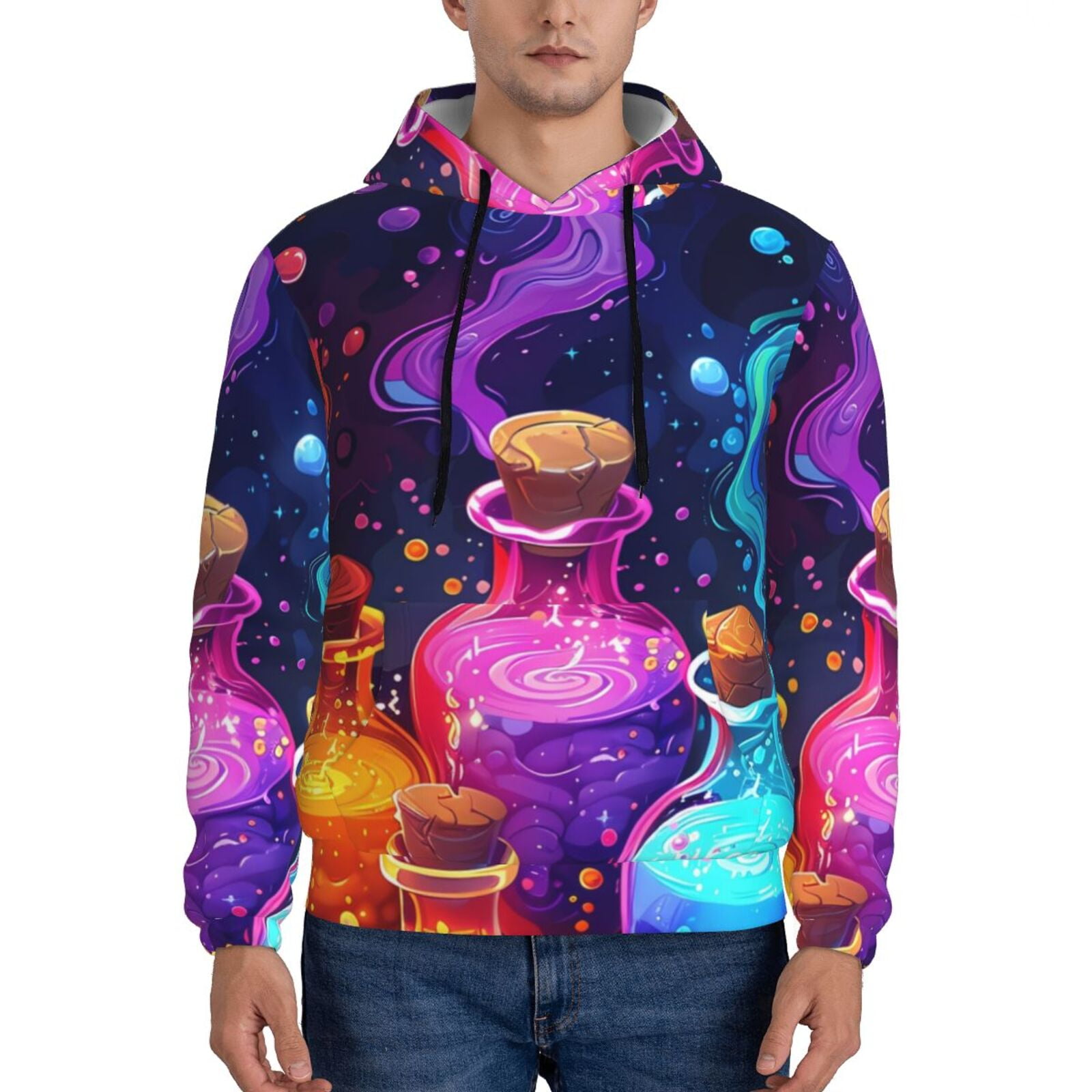 Coaee Colorful Potion Bottles Magic for Adult Hoodie Pullover ...