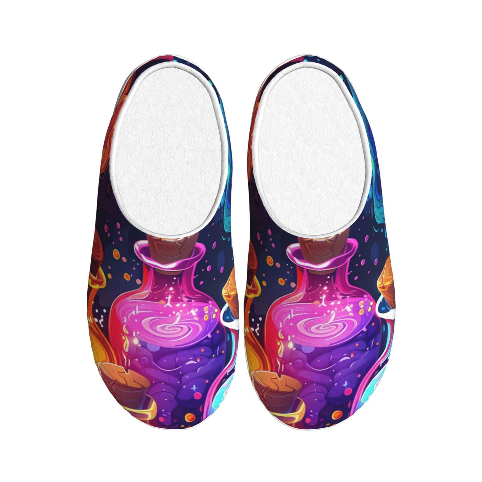 Coaee Colorful Potion Bottles Magic for Mens Slippers Indoor Slip On ...