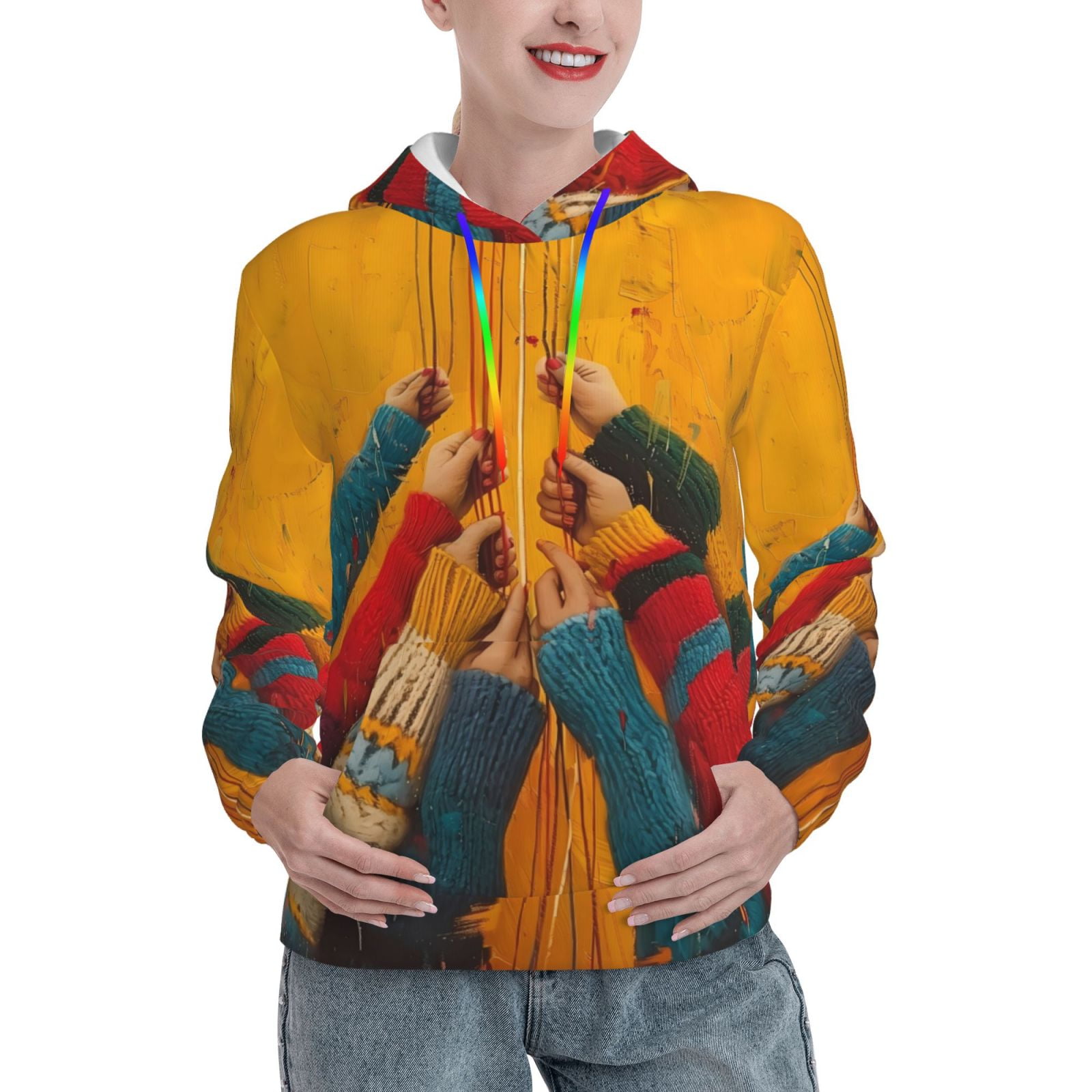 Coaee Colorful Sweaters And Strings for Adult Hoodie Pullover ...