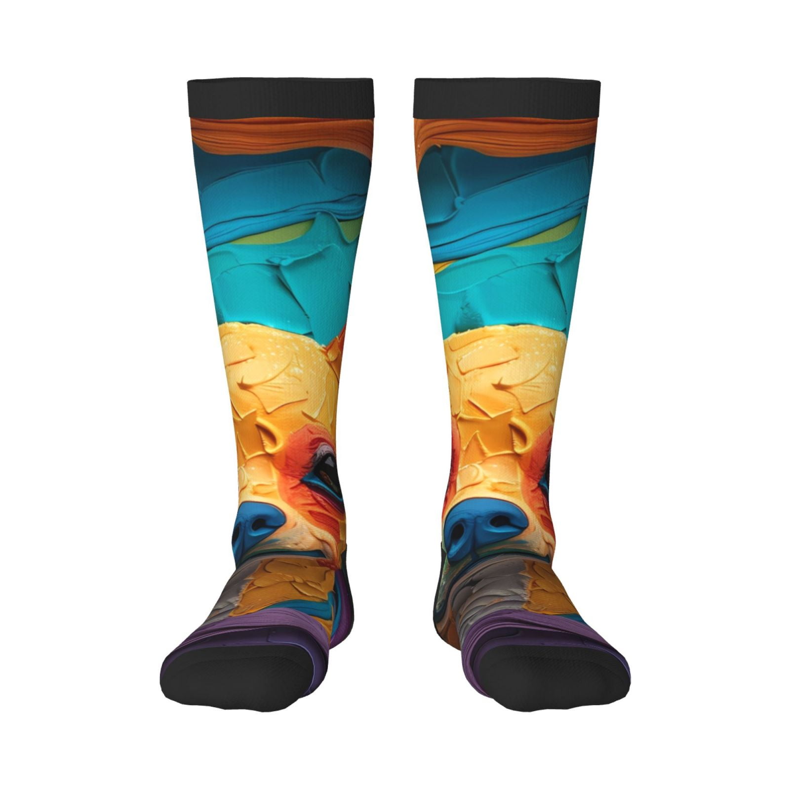 Coaee Colorful Textured Chihuahua for Socks Compression Socks for Women ...