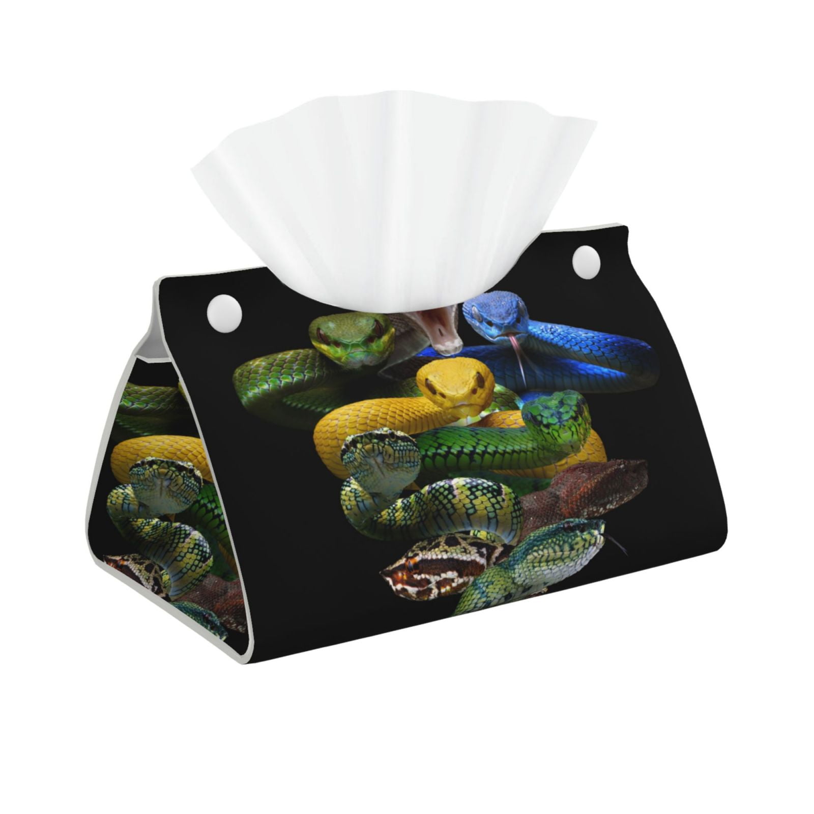 Coaee Colorful Viper Snake for Large Tissue Box Cover Rectangular for ...