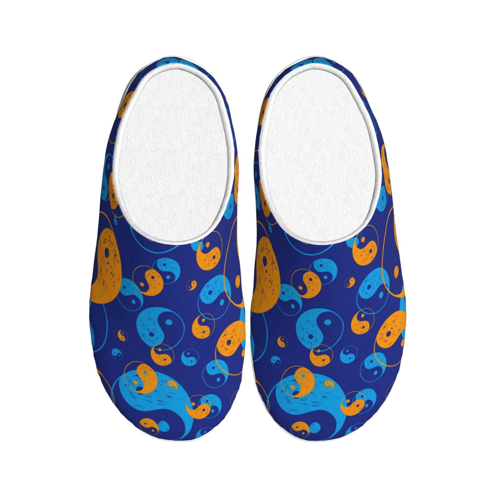 Coaee Colorful Yin Yang for Mens Slippers Indoor Slip On Shoes Slippers ...