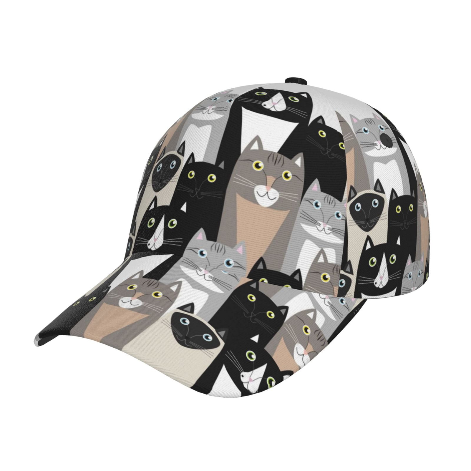 Coaee Colors Cats Baseball Cap, Outdoor Hat, Adjustable Curved Brim ...