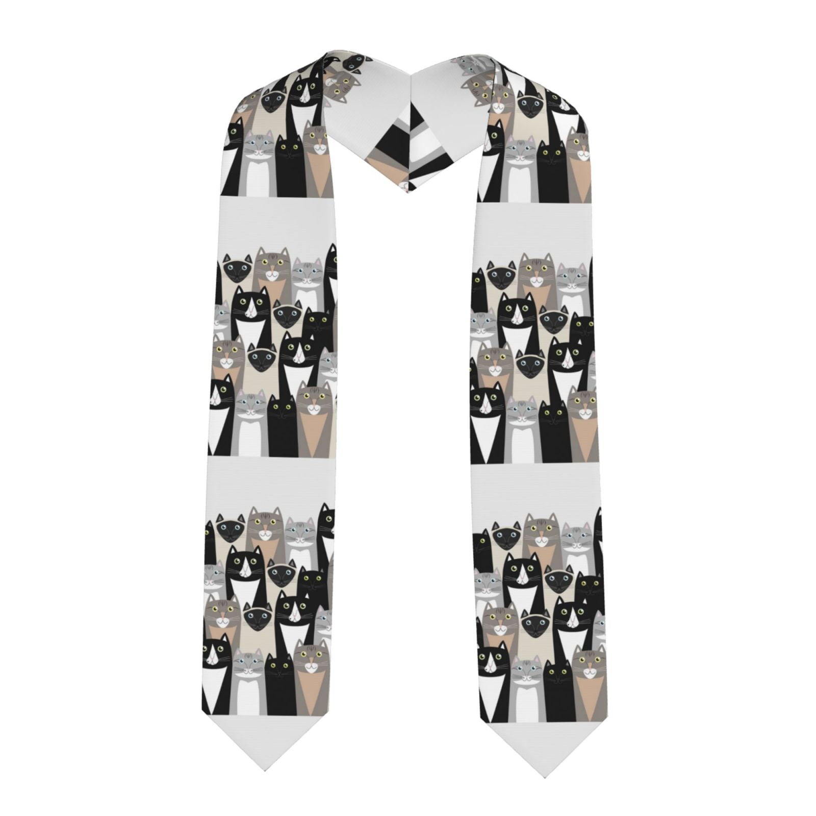 Coaee Colors Cats Graduation Stole, Unisex, 72" Long Graduation Stole ...