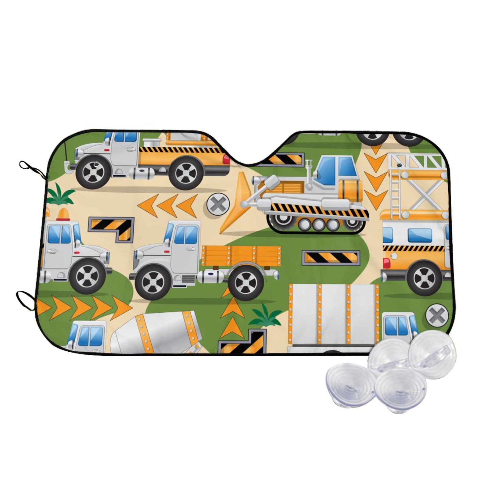 Coaee Construction Machinery1 Car Windshield Sunshade,Uv Rays Sun Visor ...