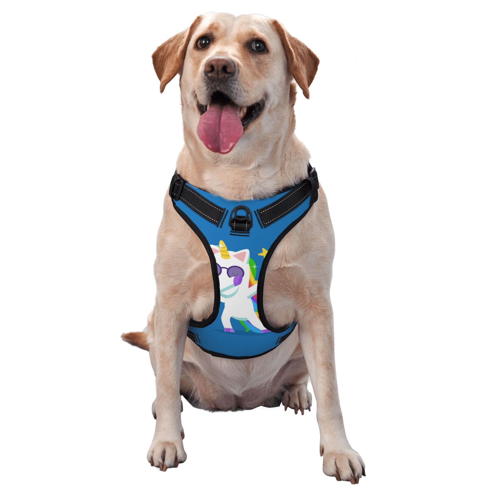 Coaee Cool Unicorn Star Golden Dog Harnesses Vest No-Pull with Traction ...