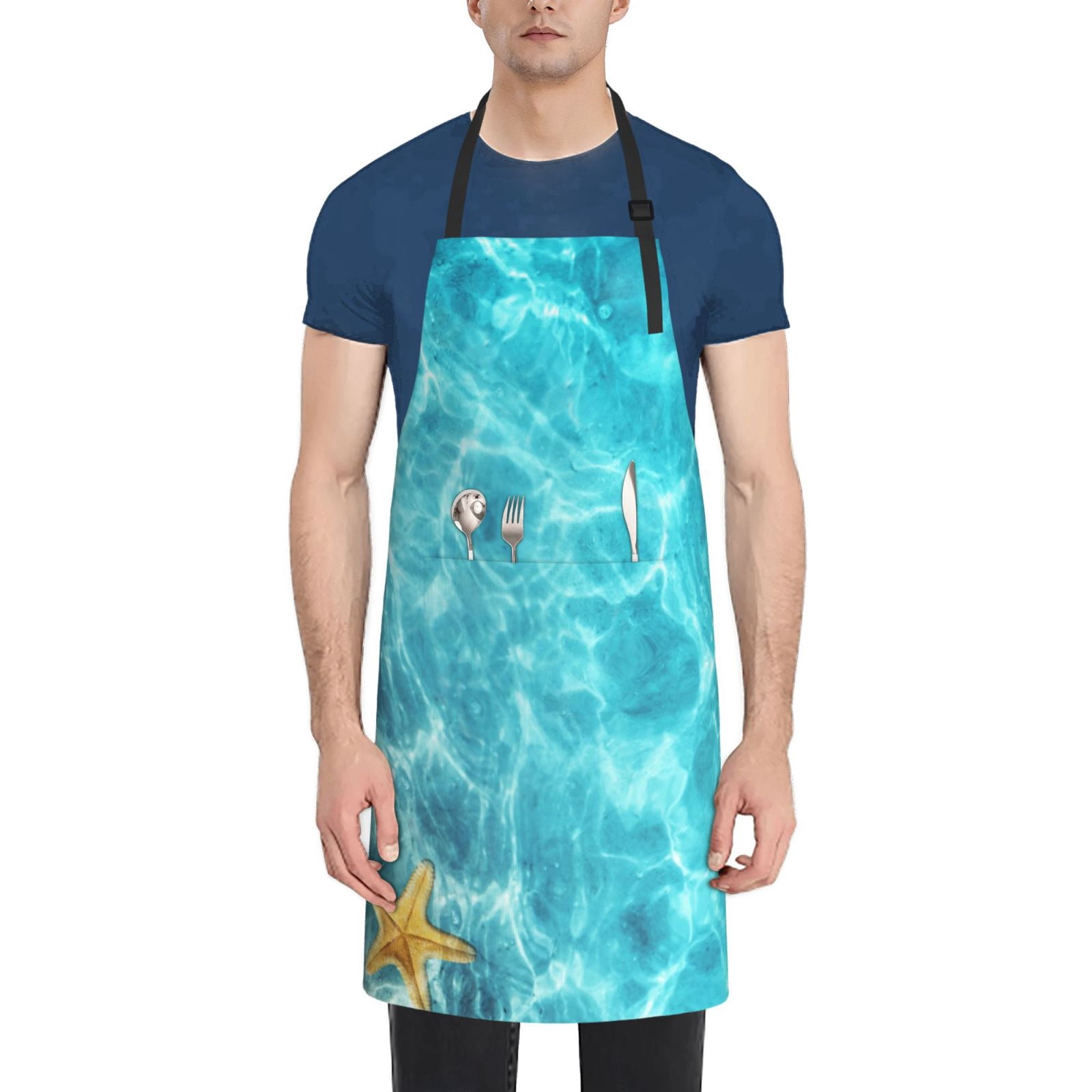Coaee Coral And Seashell On The Beach for Waterproof Apron for Unisex ...