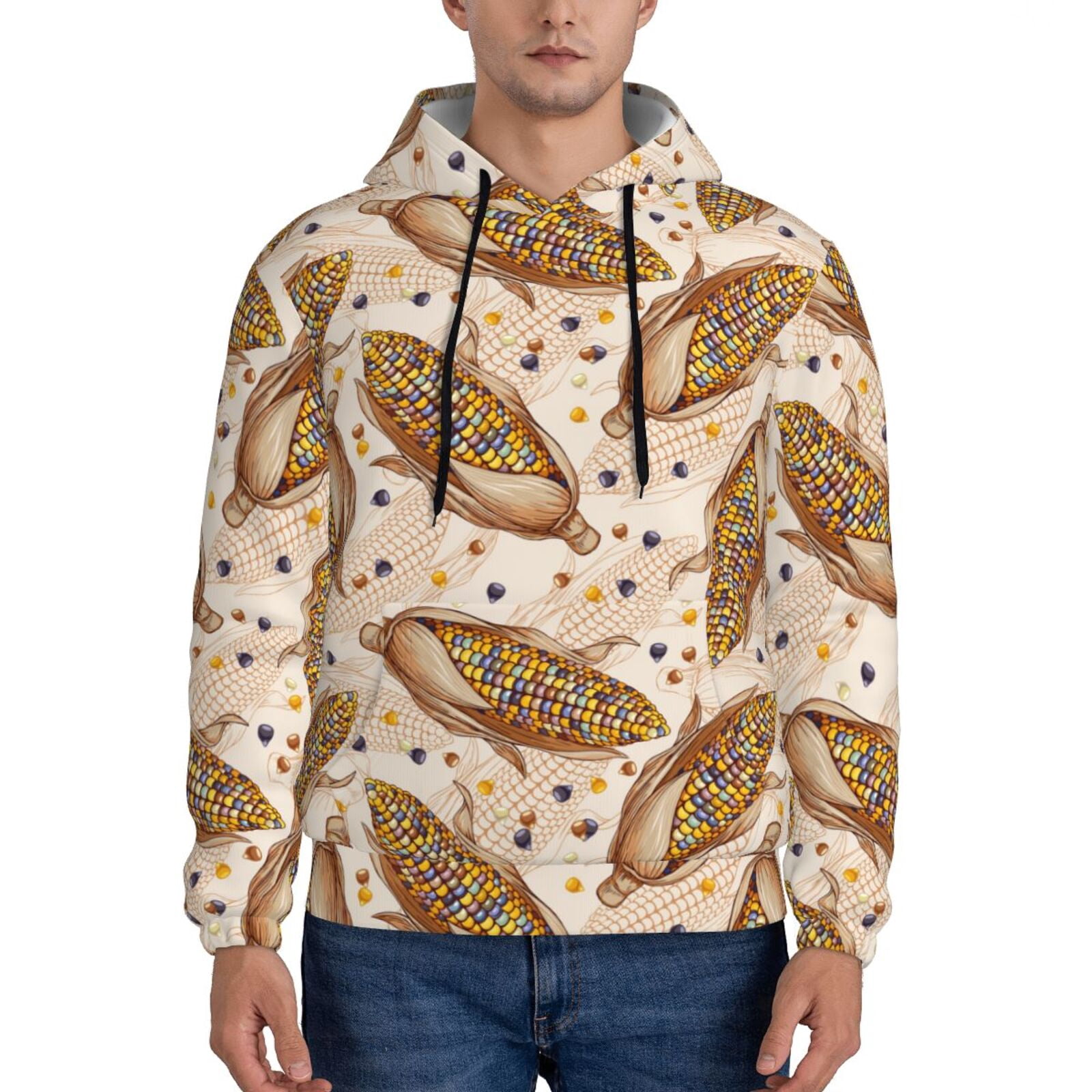Coaee Corn 5 for Adult Hoodie Pullover Sweatshirt for Men Hooded ...