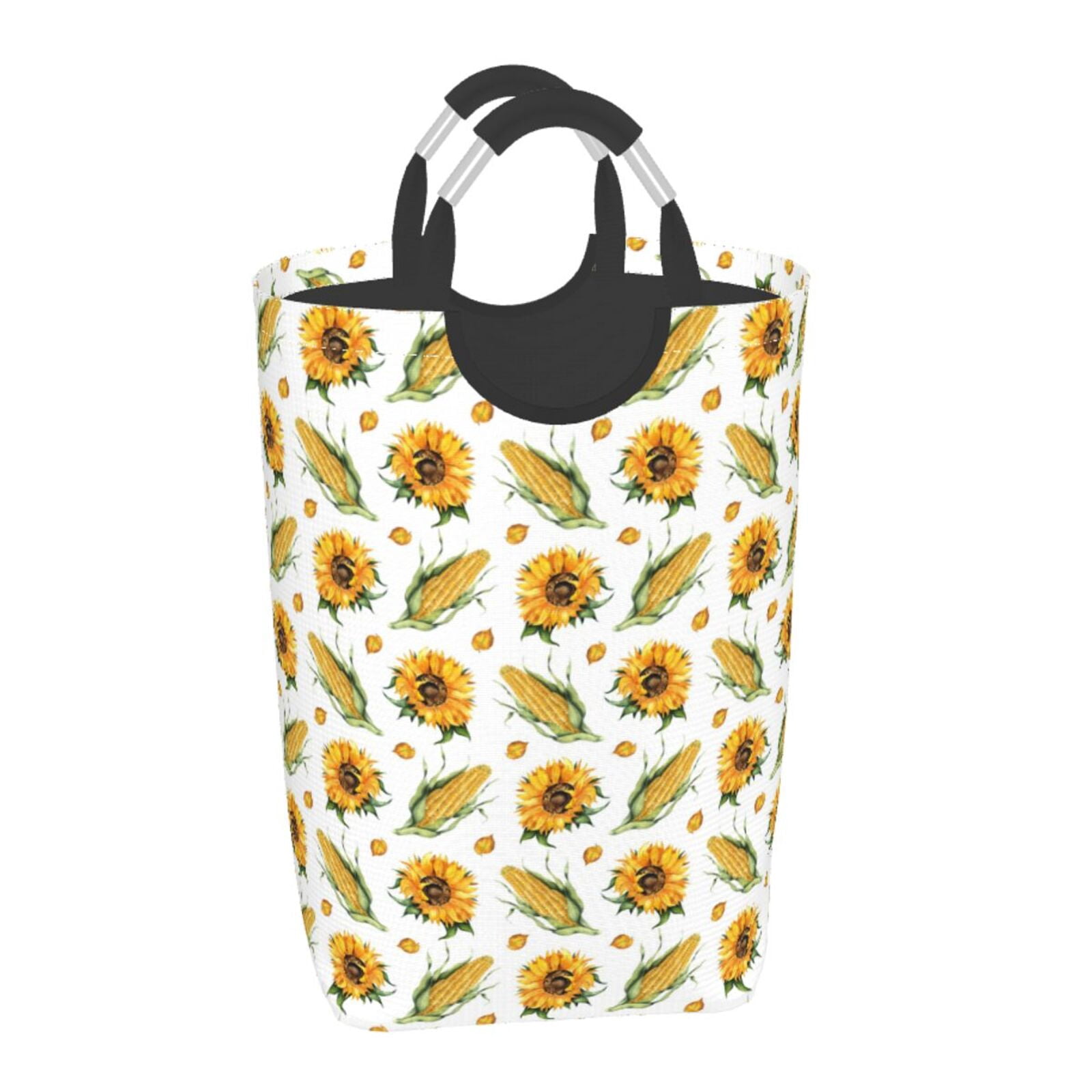 Coaee Corn Sunflowers for 50L Laundry Baskets with Handles, Collapsible ...