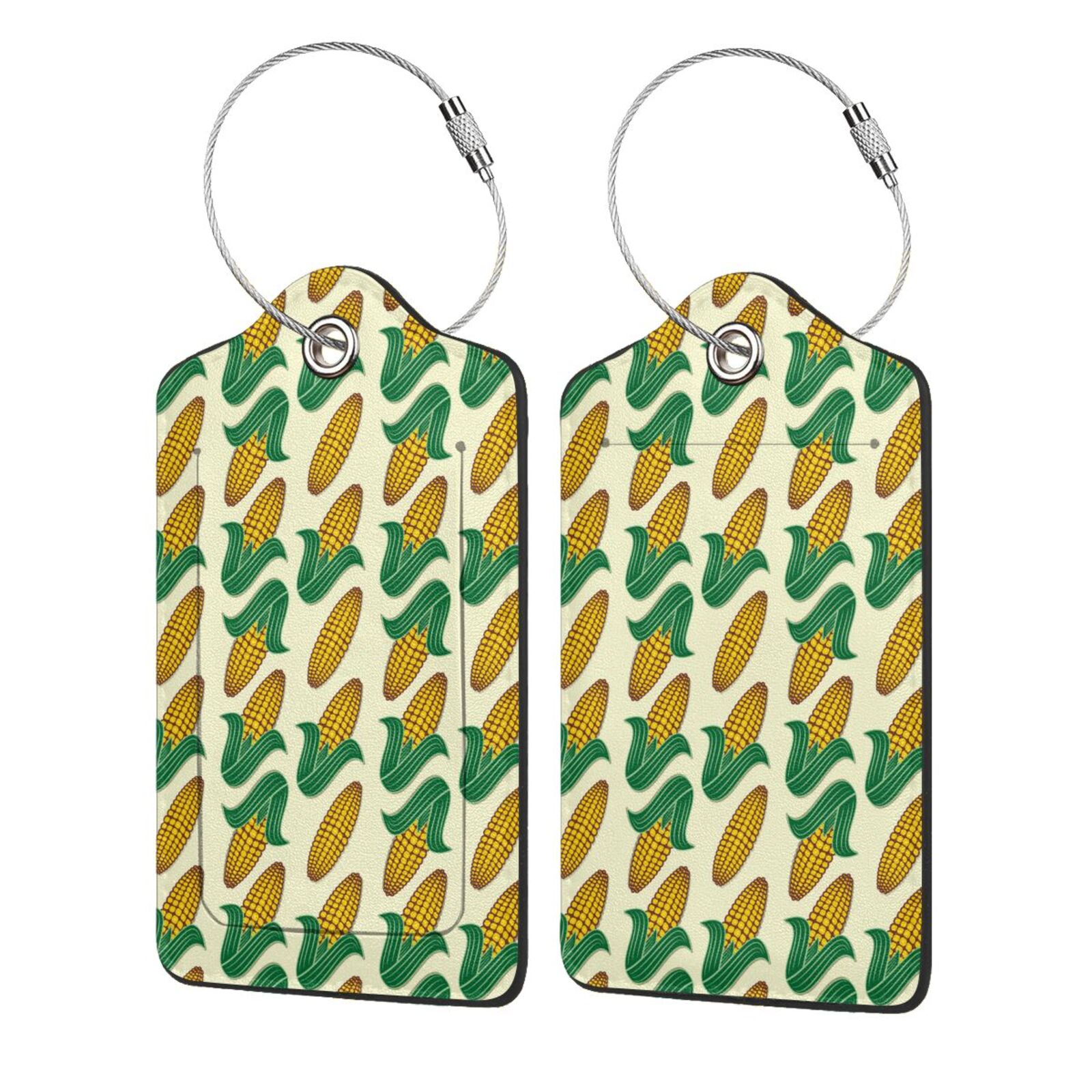 Coaee Corn Untethered Leather Luggage Tags for Suitcases Luggage ...