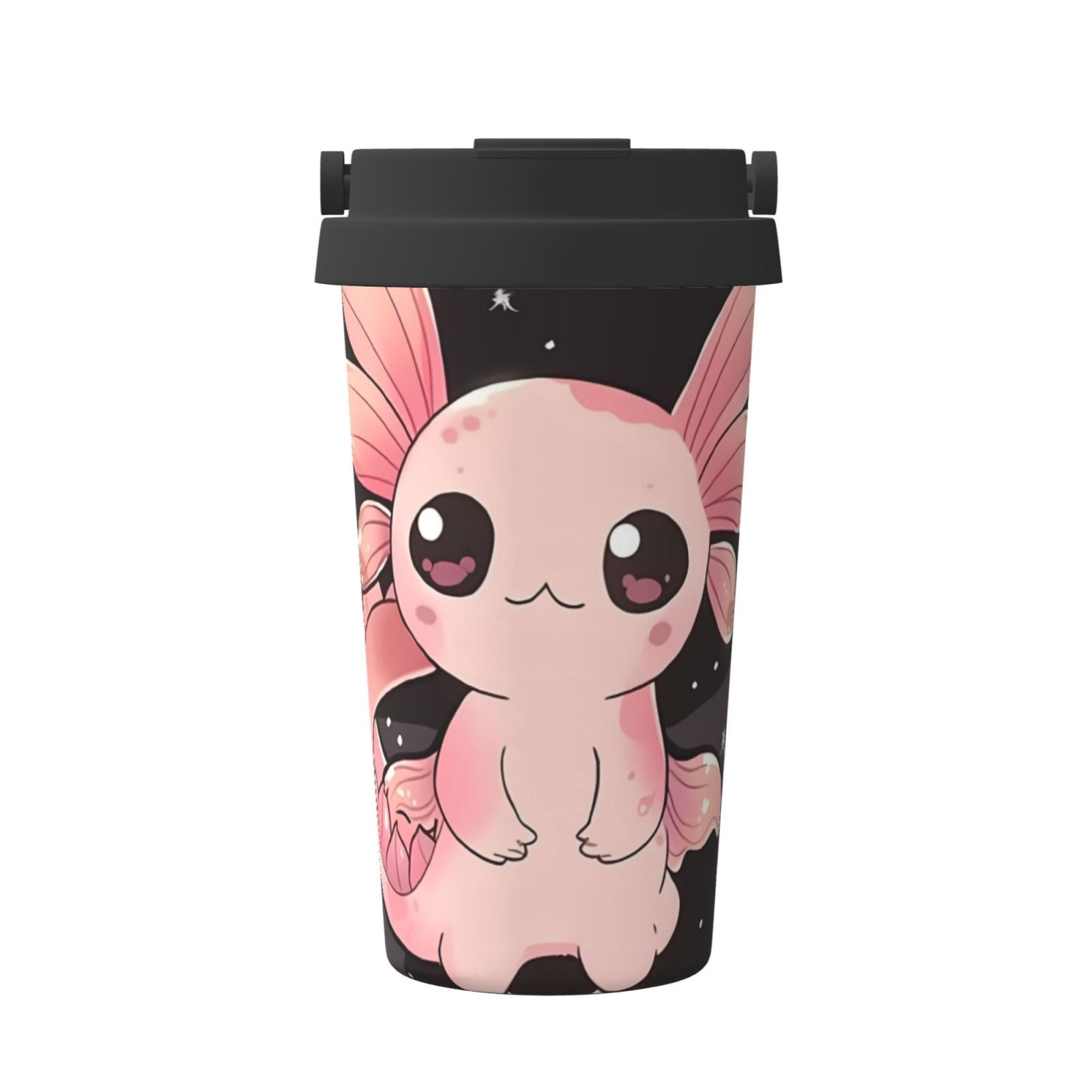 Coaee Cute Axolotl Sakura Blossoms B for Carry Insulated Coffee Mug ...