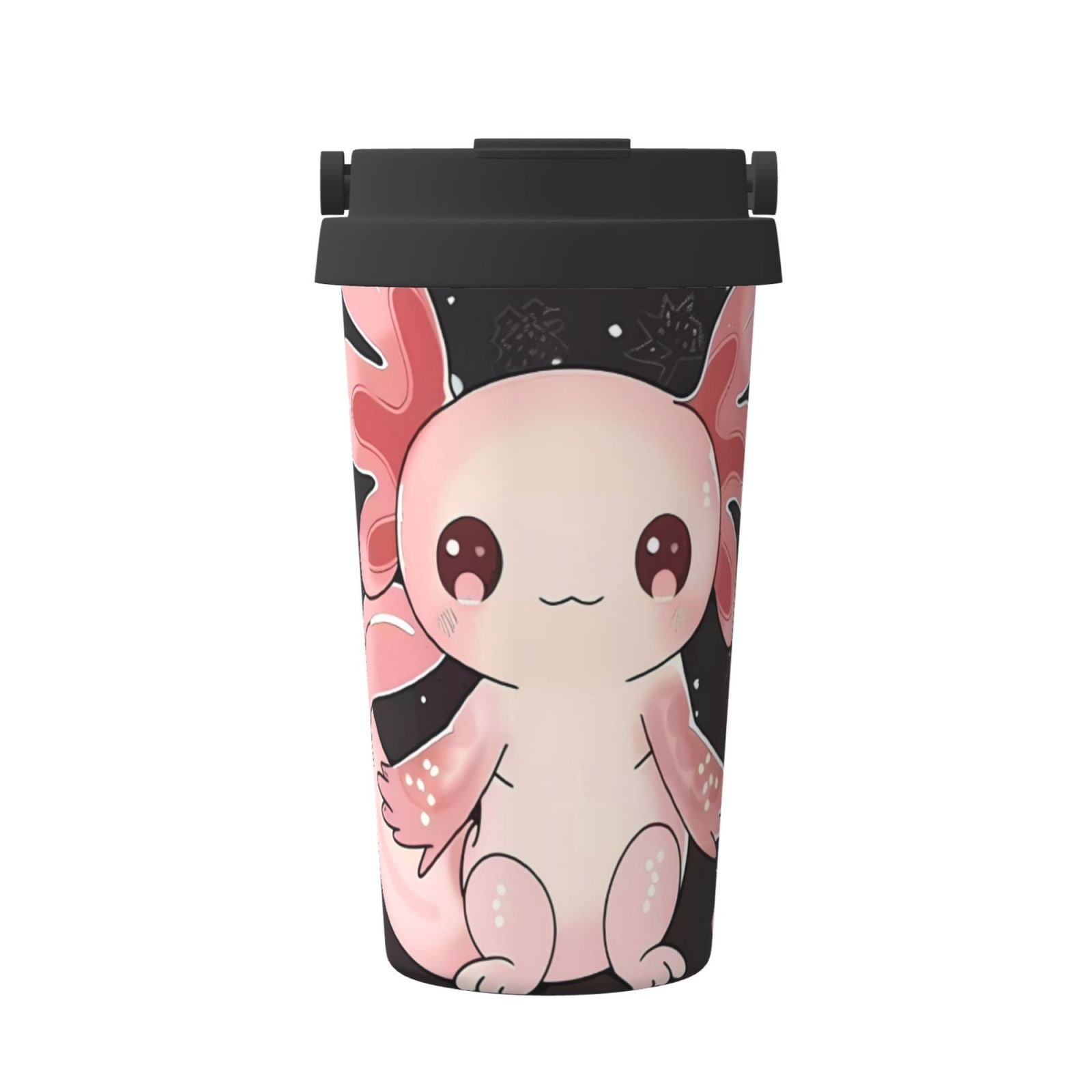 Coaee Cute Axolotl Sakura Blossoms for Carry Insulated Coffee Mug ...