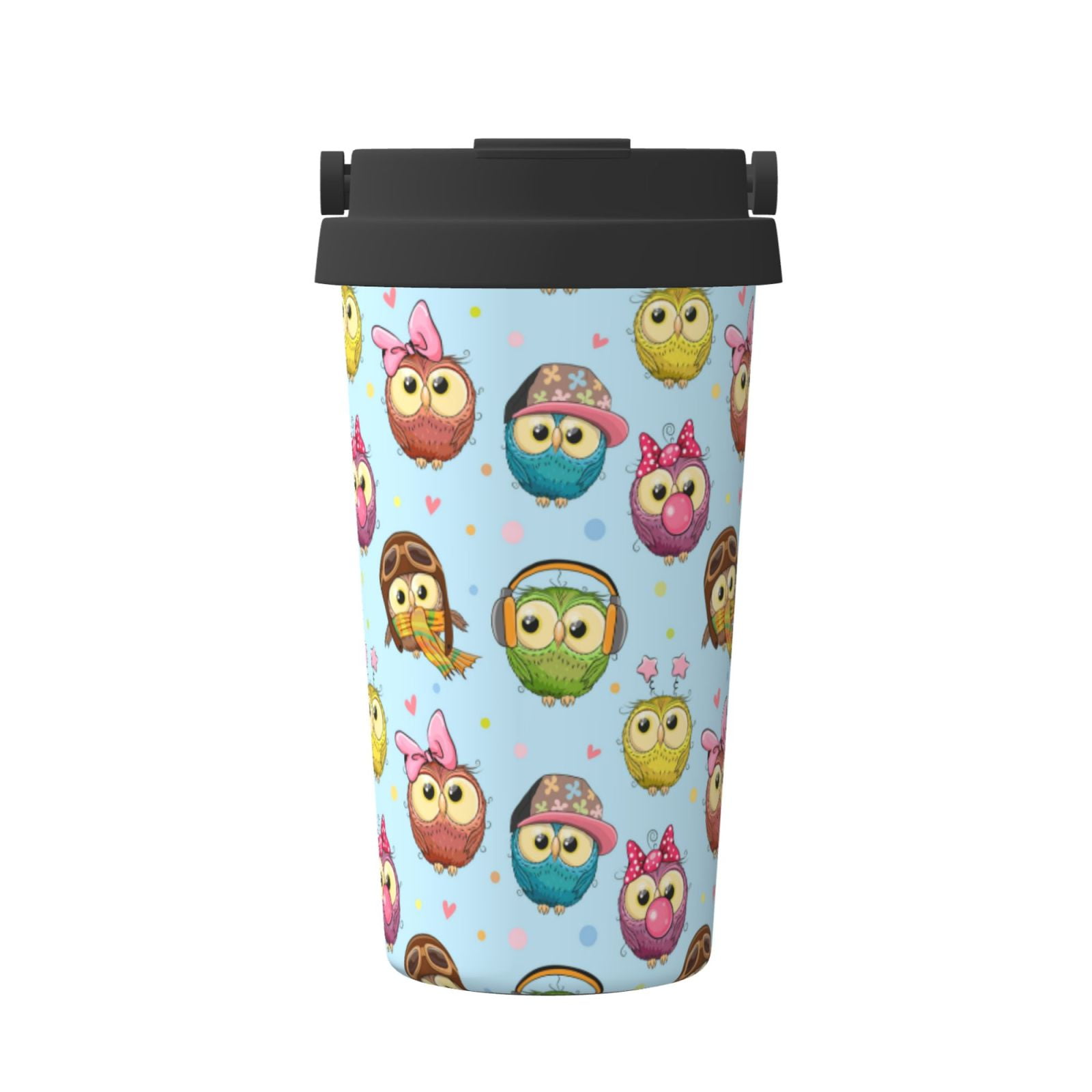 Coaee Cute Cartoon Owls 3 for Carry Insulated Coffee Mug Insulated ...