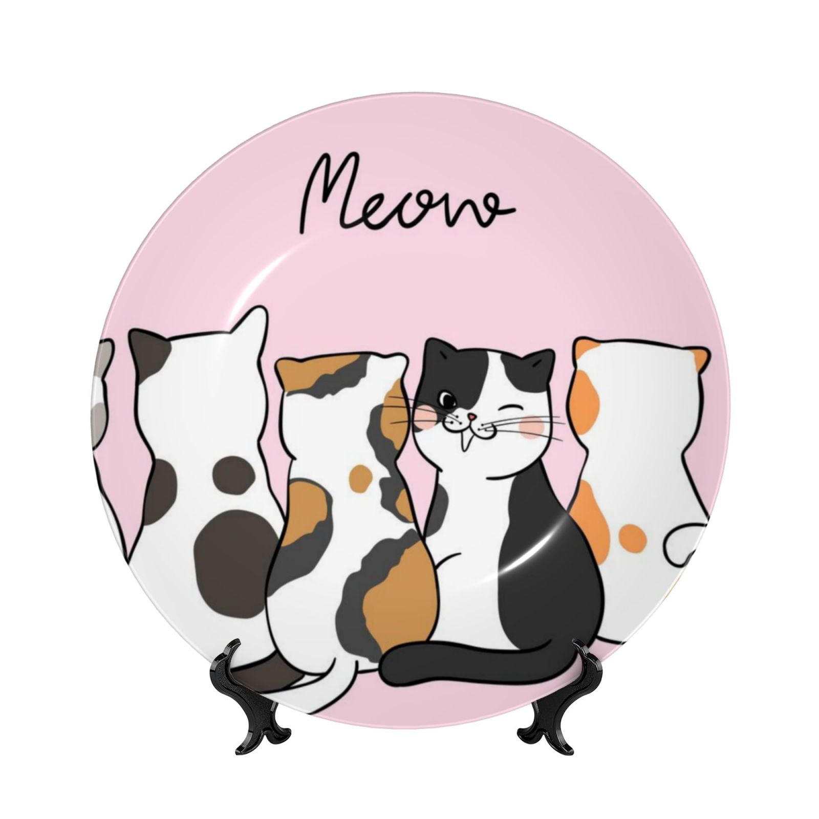 Coaee Cute Cats for Bone China Decorative Plate Decorative Plate for ...
