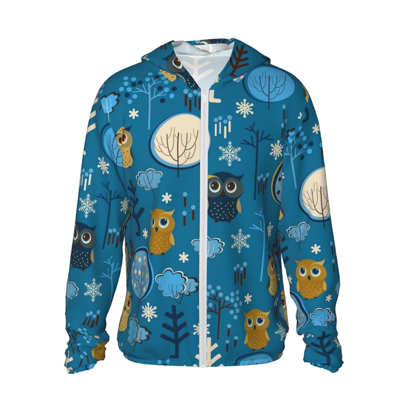 Coaee Cute Colorful Owls And Trees Men's and Women's UPF 50+ Sun ...