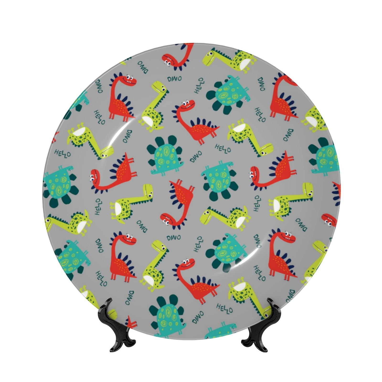 Coaee Cute Dinosaur for Bone China Decorative Plate Decorative Plate ...