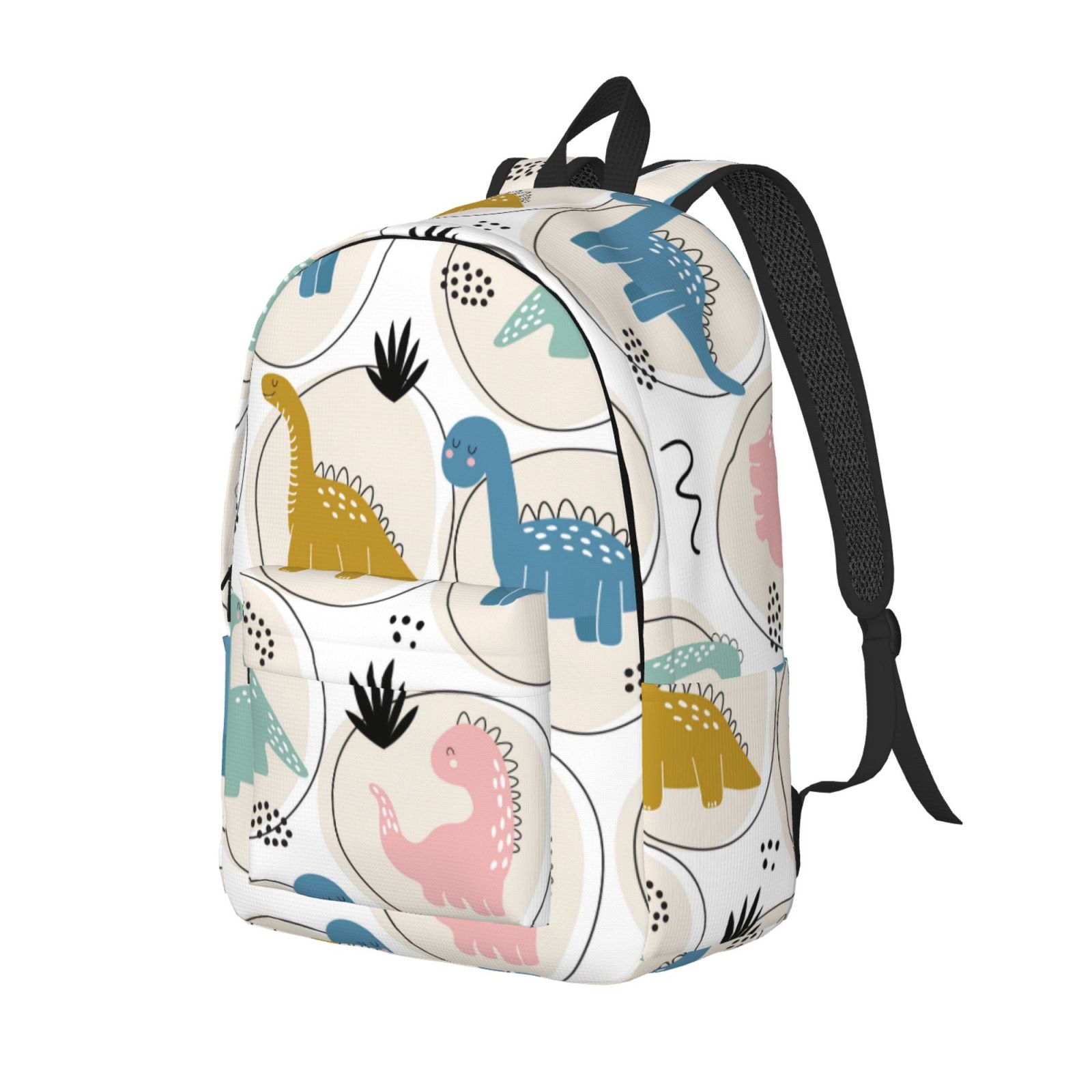 Coaee Cute Dinosaurs for Canvas Backpack for Hiking, Camping, Traveling ...