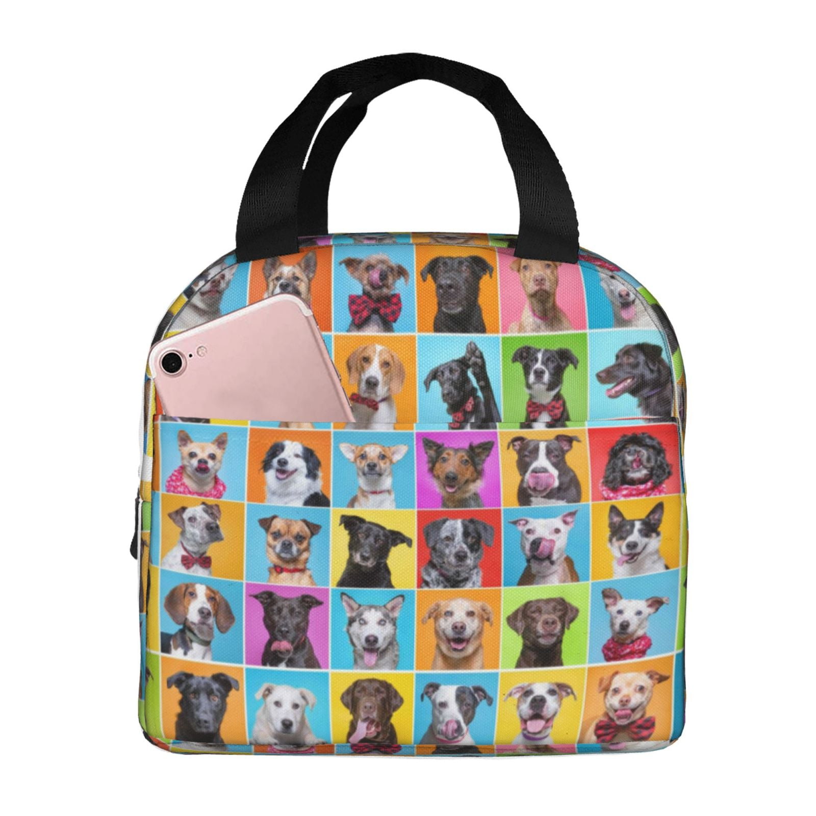 Coaee Cute Dogs Collage for Reusable Thermal Soft Leakproof Lunch Box ...