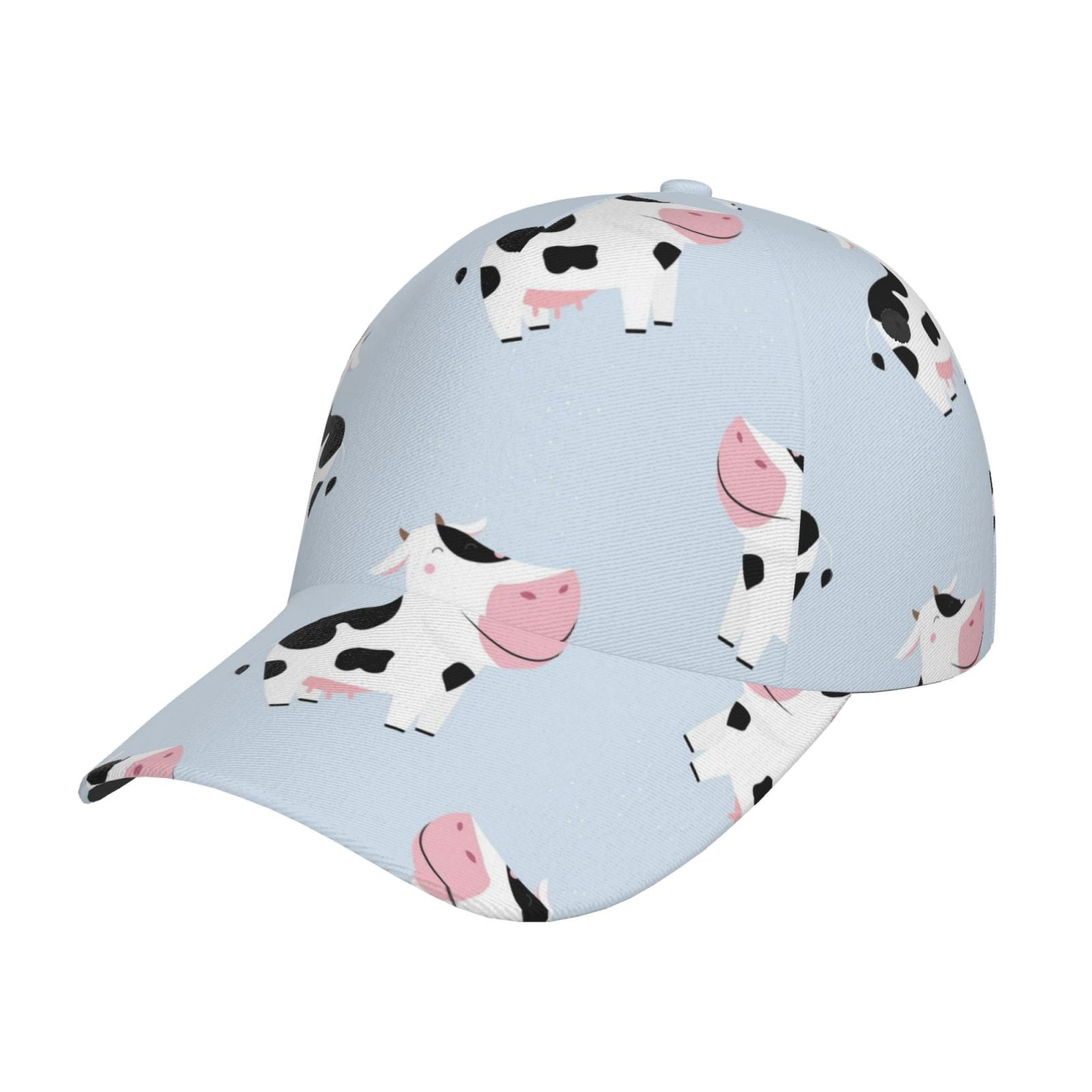 Coaee Cute Farm Cow Adjustable Fashionable Curved Brim Baseball Cap ...