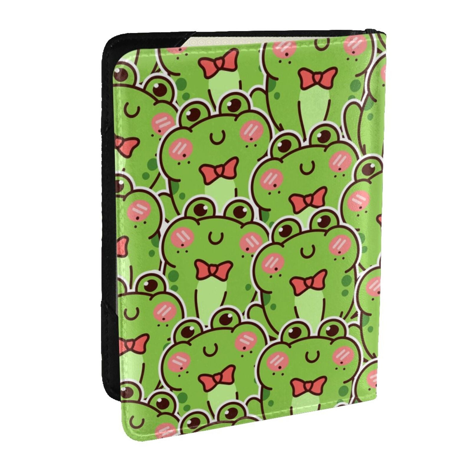 Coaee Cute Green Frog for Premium 4.5 x 6.5 Inch Passport Holder ...