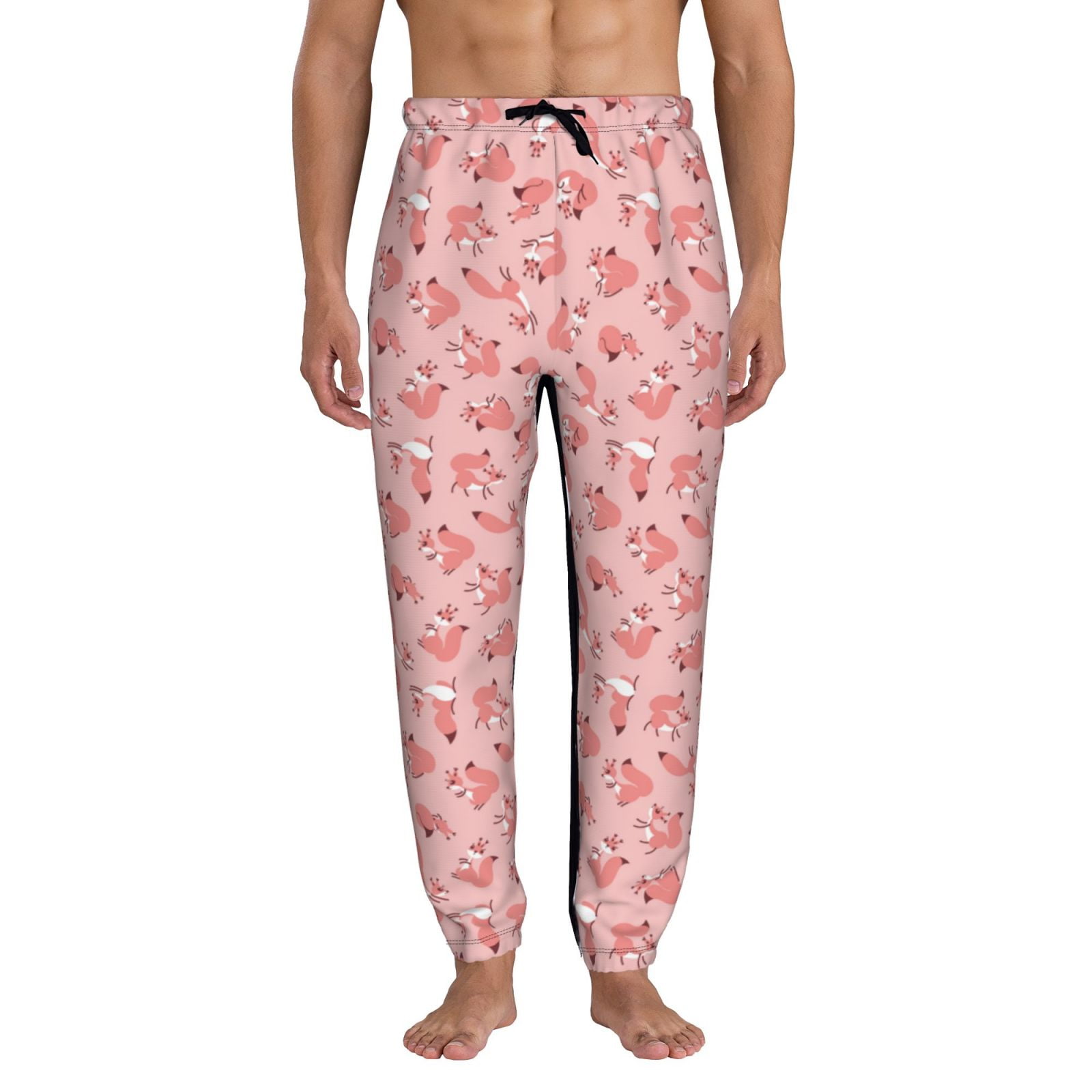 Coaee Cute Pink Squirrel for Sweatpants for Men, Men's Joggers with ...