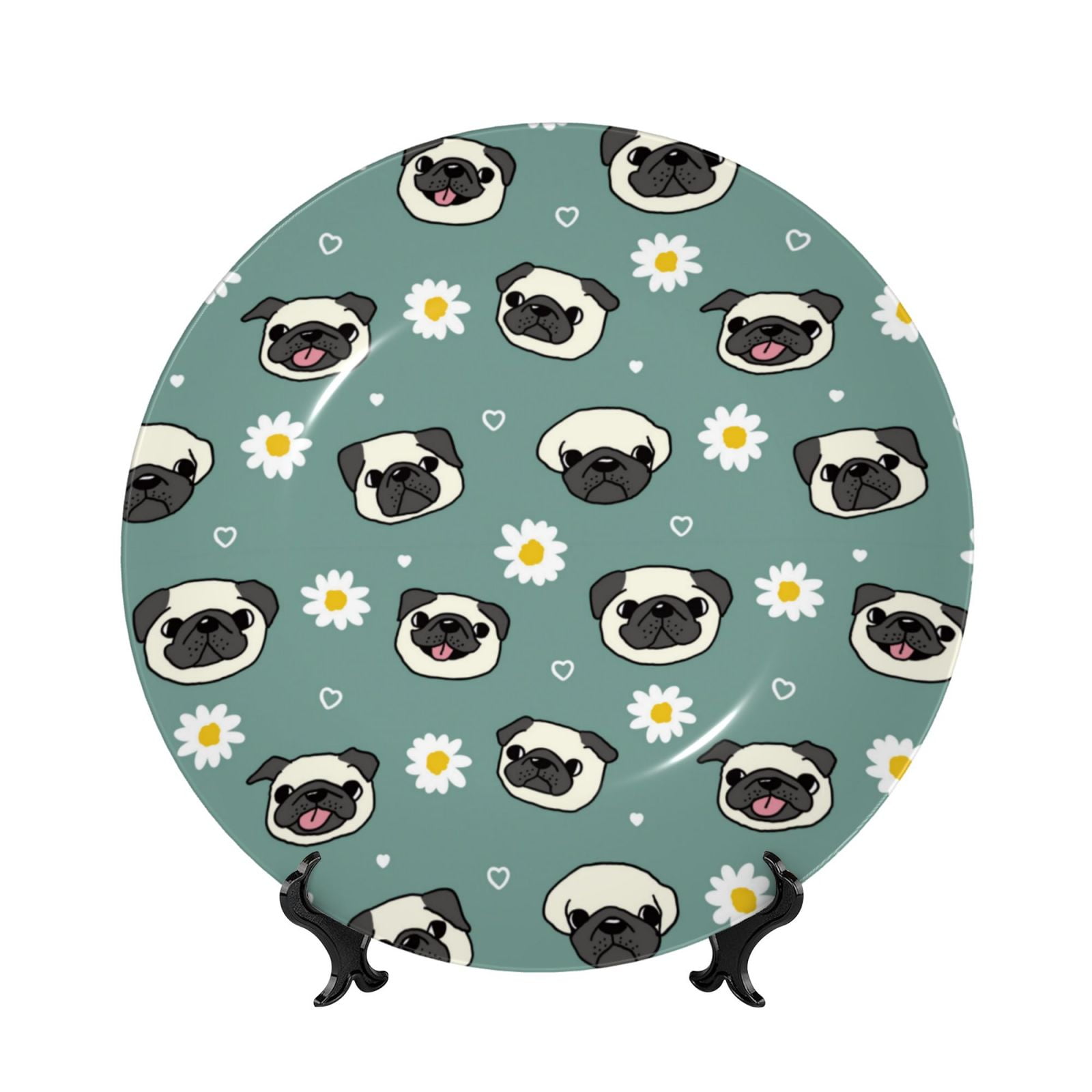 Coaee Cute Puppy for Bone China Decorative Plate Decorative Plate for ...