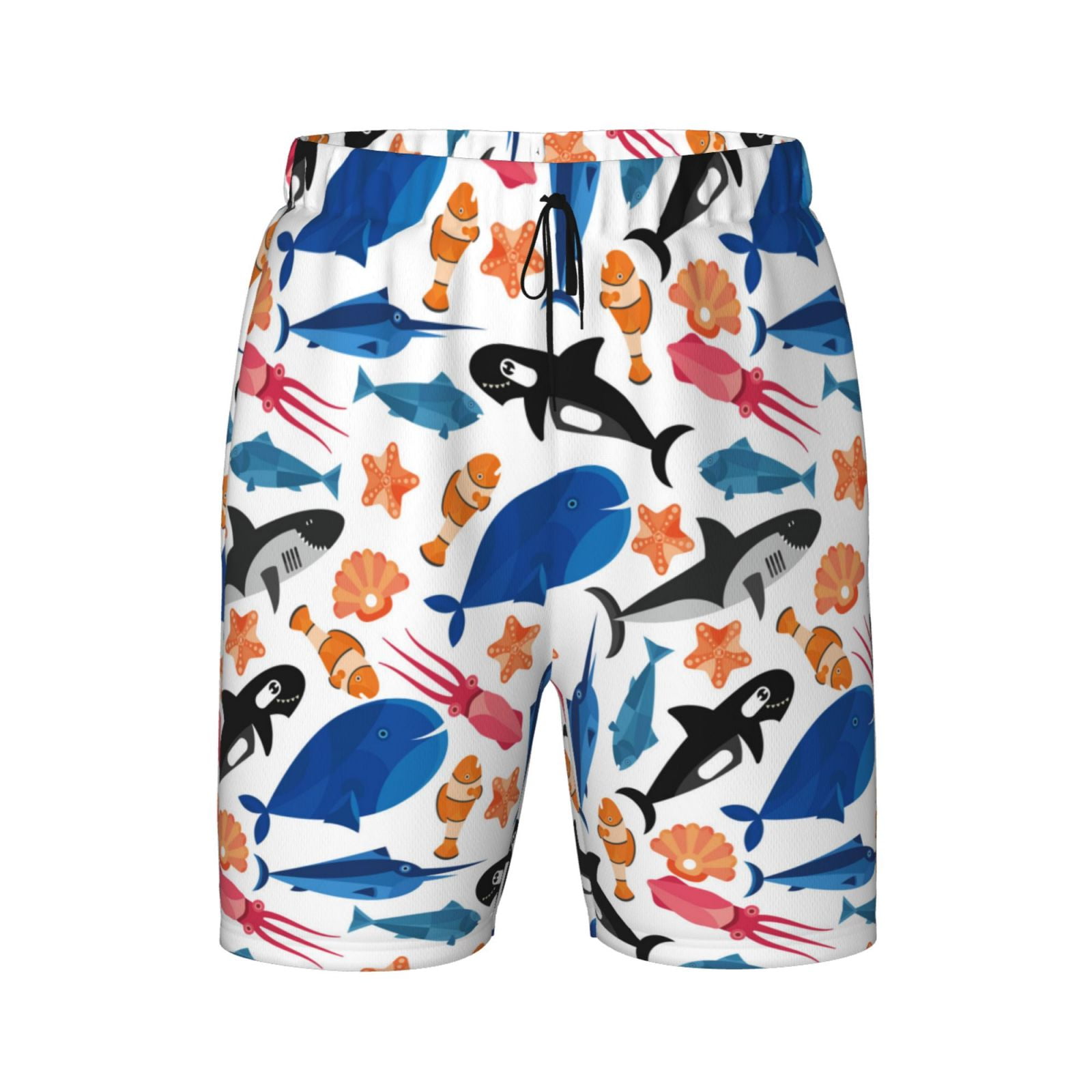 Coaee Cute Sea Animals for Boys Swim Trunks Compression Liner Swim ...