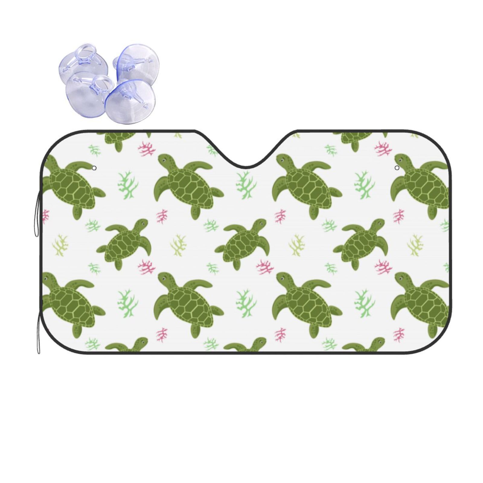 Coaee Cute Turtle Print Car Sunshade Windshield Sun Shade Reflect UV ...