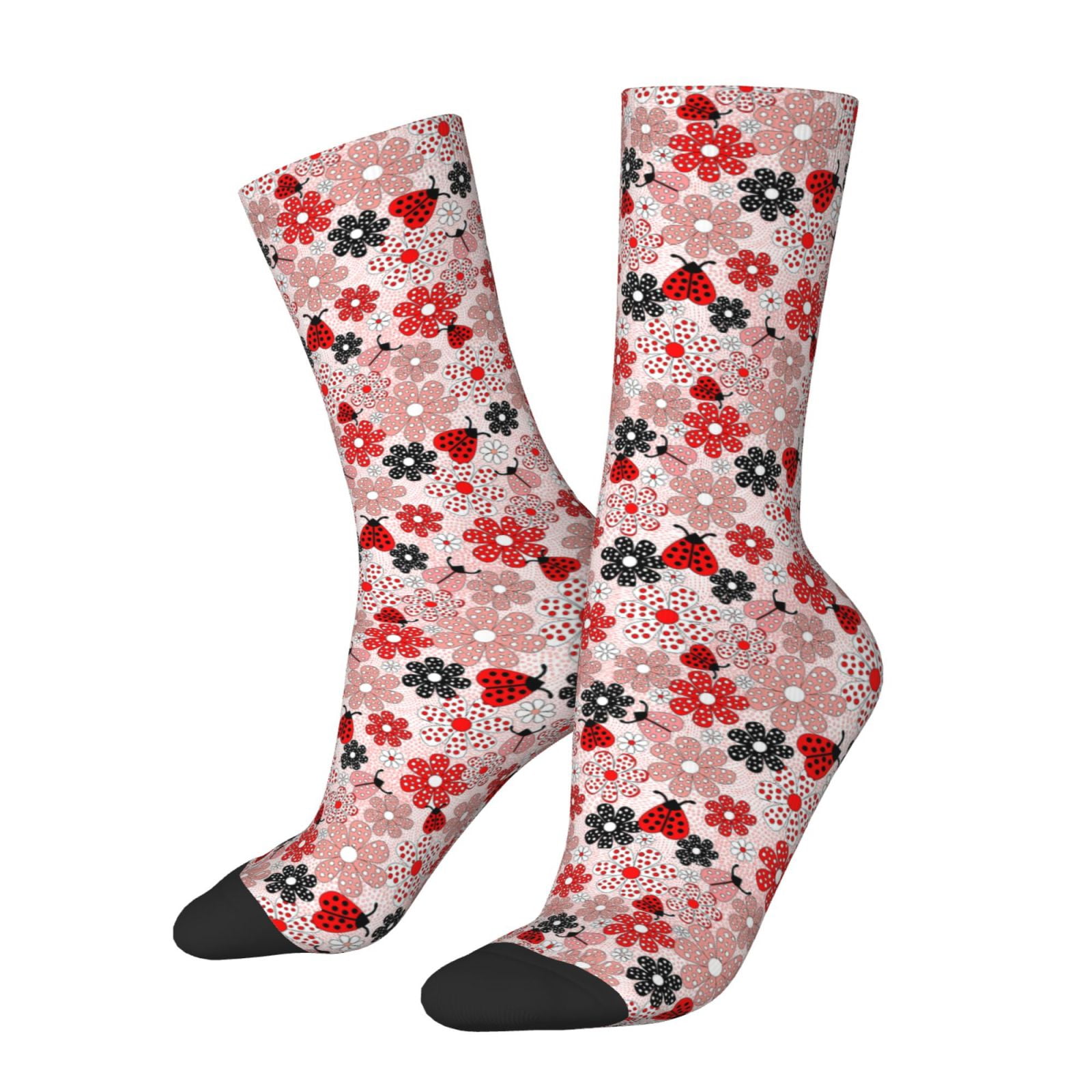 Coaee Cute ladybugs red for Socks, Stylish Sports Mid-Tube Socks ...