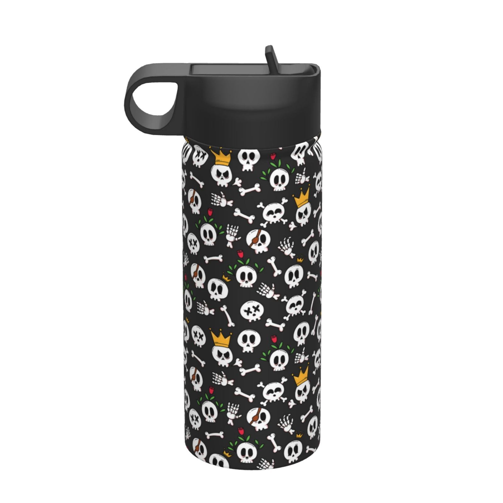 Coaee Cute skull for 18oz Insulated Kettle With Straw Insulated Water ...