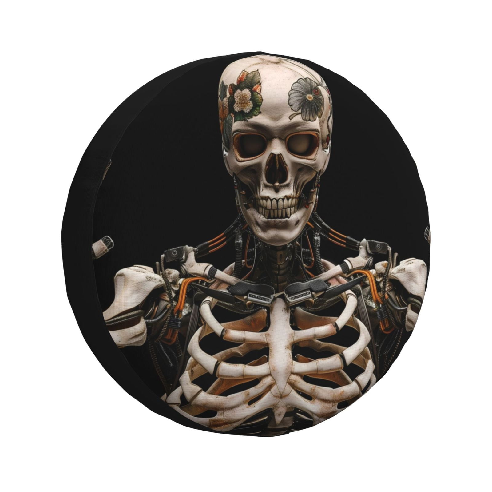 Coaee Cyber Skeleton With Tattoos for Tire Cover,Car Tire Tust Cover ...