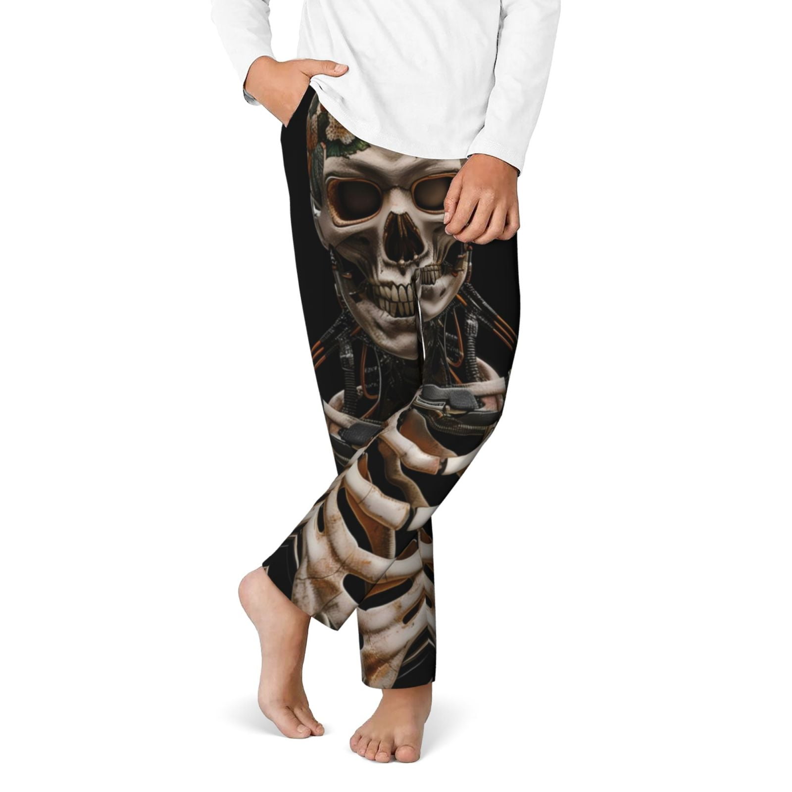 Coaee Cyber Skeleton With Tattoos for Teen lounge pants Comfortable ...