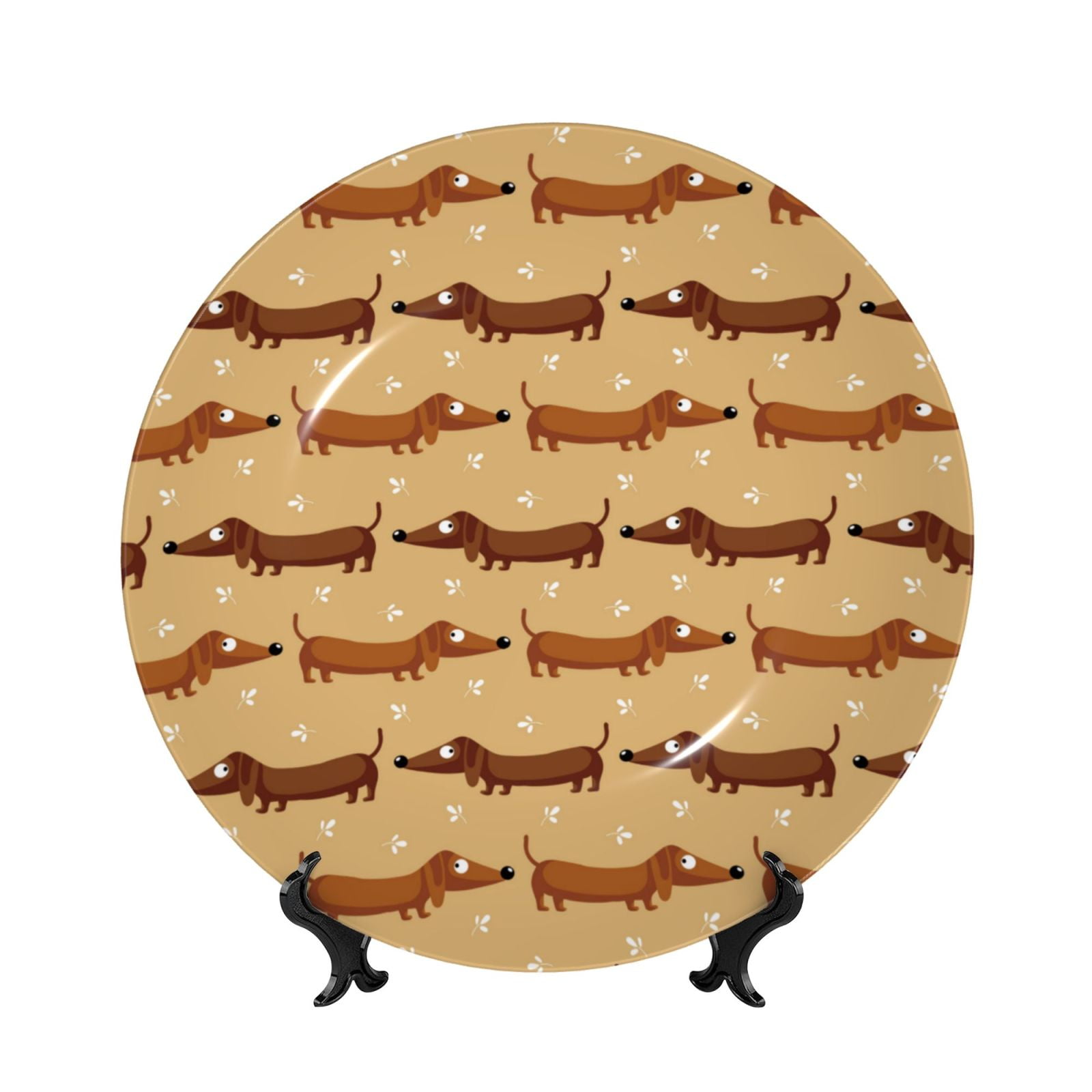 Coaee Dachshund Dog Puppy for Bone China Decorative Plate Decorative ...