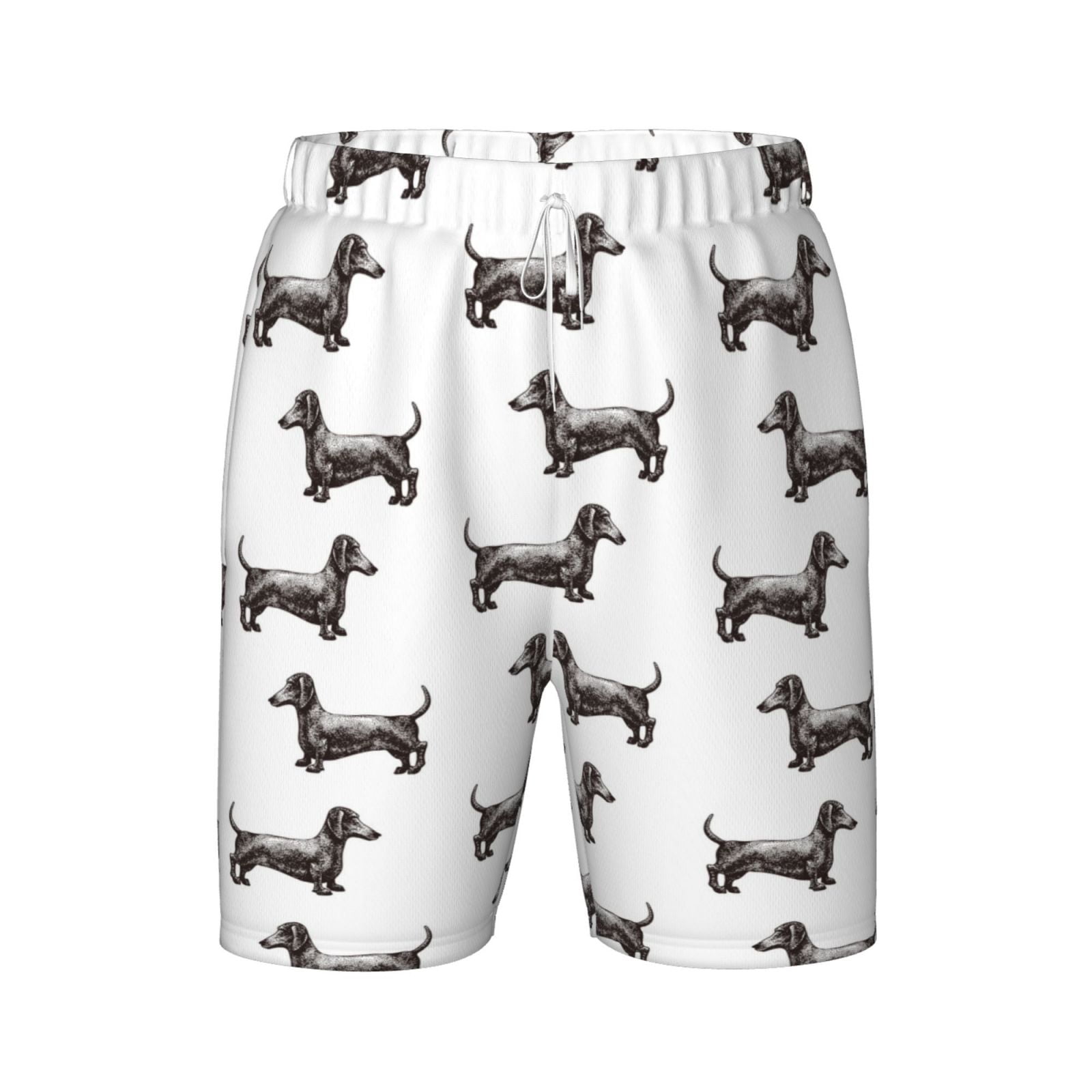 Coaee Dachshund Dog Puppy for Boys Swim Trunks Compression Liner Swim ...