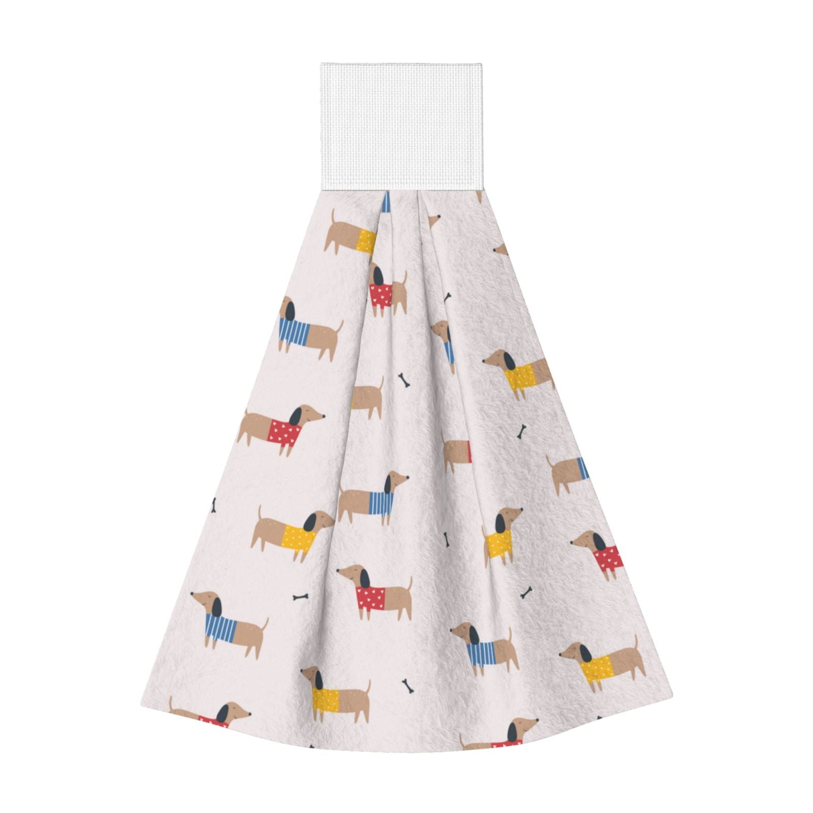 Coaee Dachshund Dog Puppy for Fast Absorbent Hanging Towels with Velcro ...