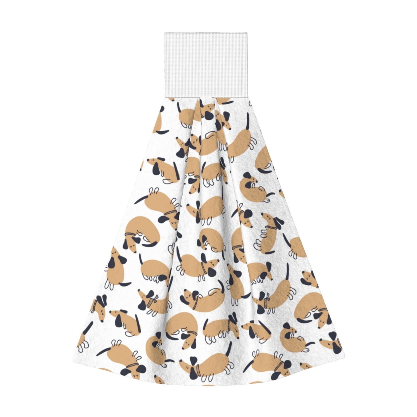 Coaee Dachshund Dog Puppy for Fast Absorbent Hanging Towels with Velcro ...